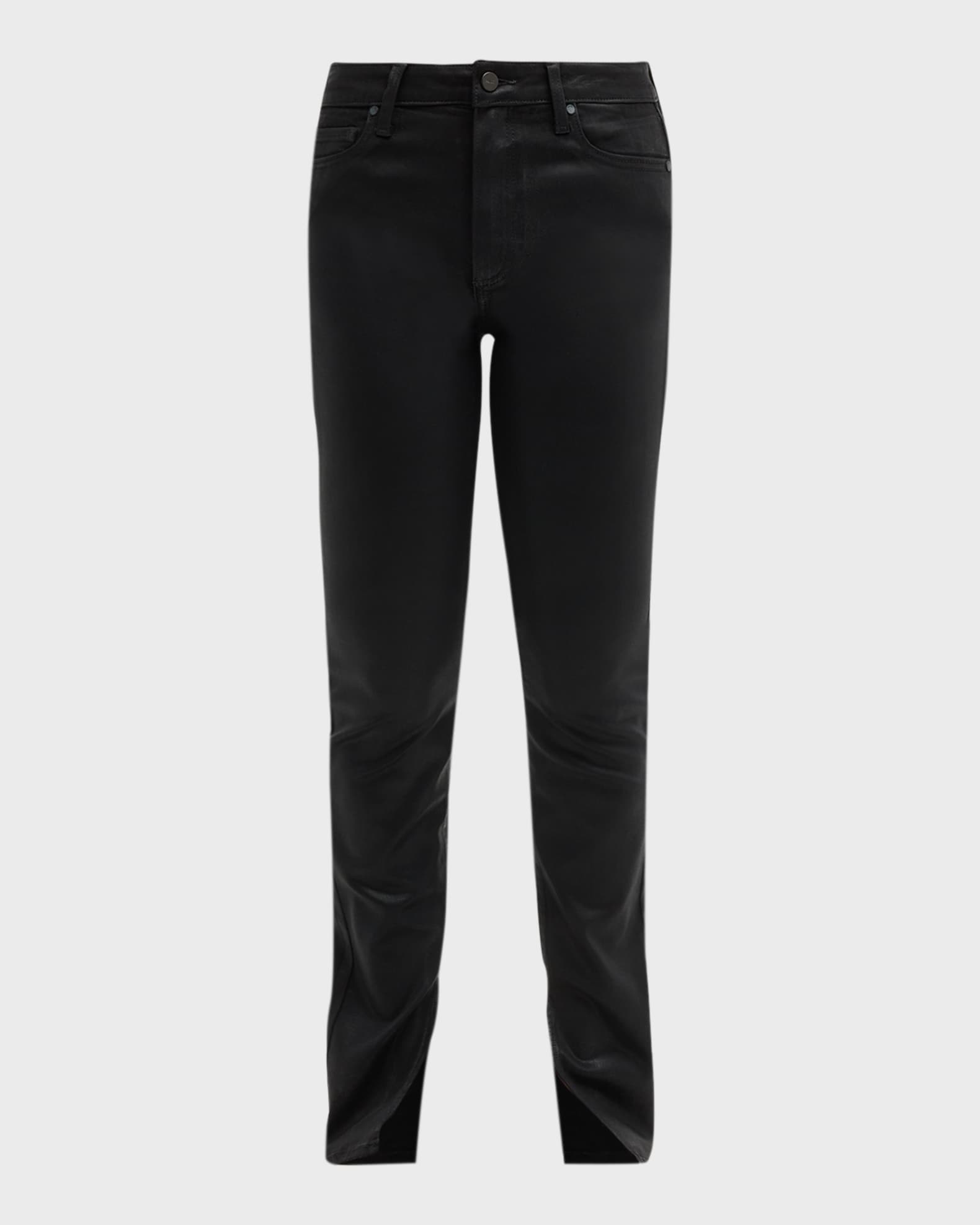 Paige Constance Mid Rise Coated Skinny Jeans Neiman Marcus