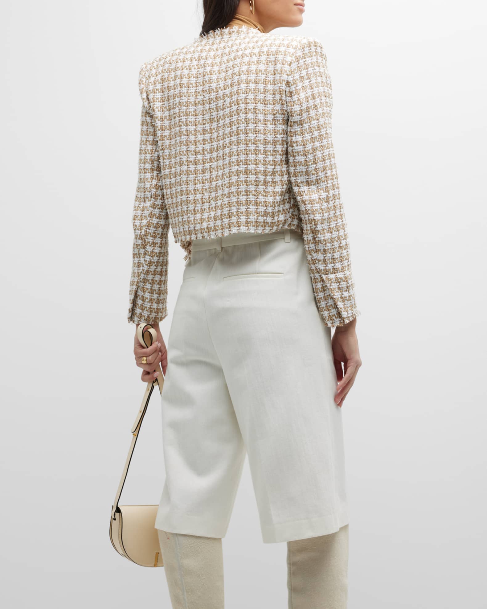 Iro Giovanna Cropped Houndstooth Jacket | Neiman Marcus