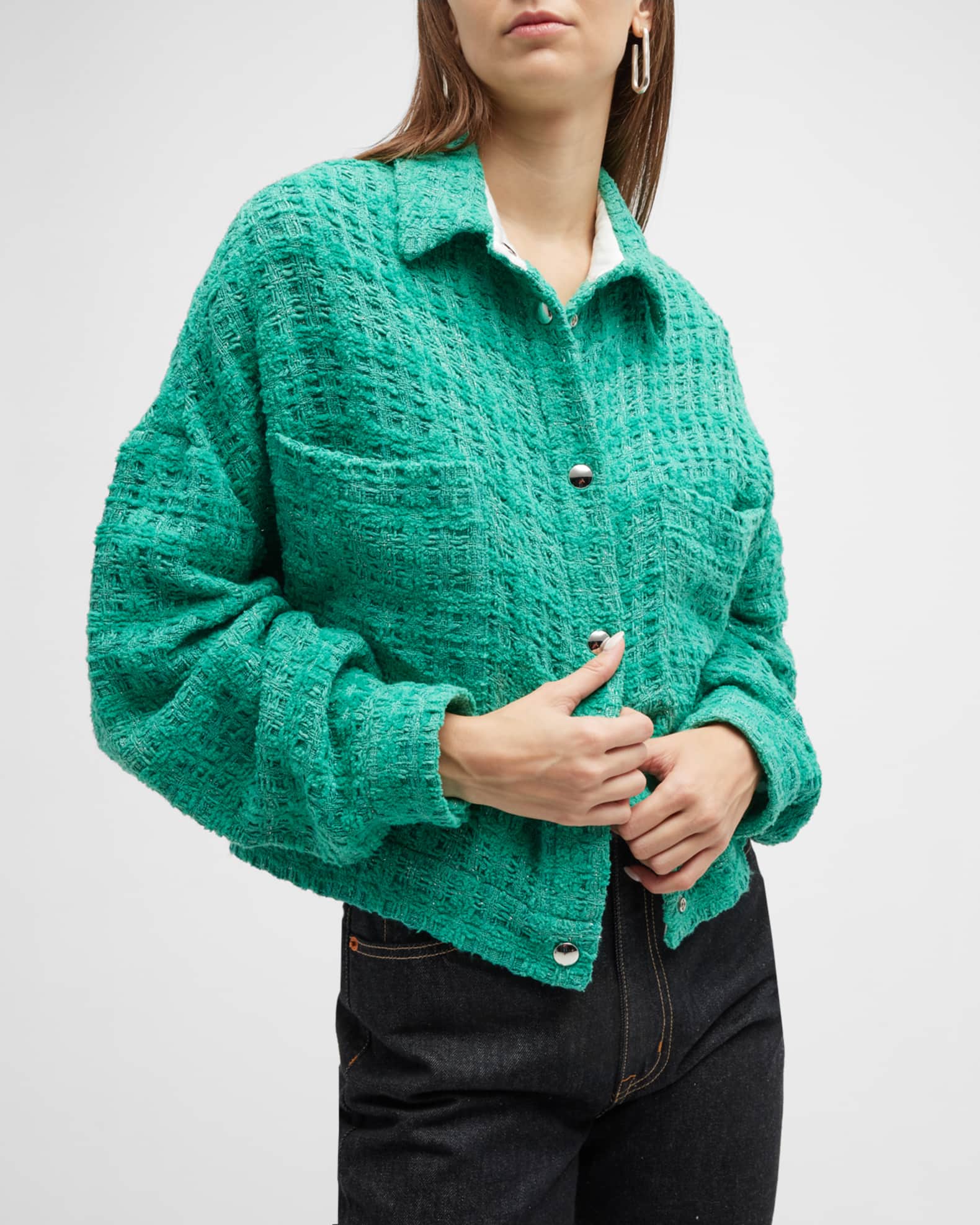 Iro Ezro Textured Shacket | Neiman Marcus