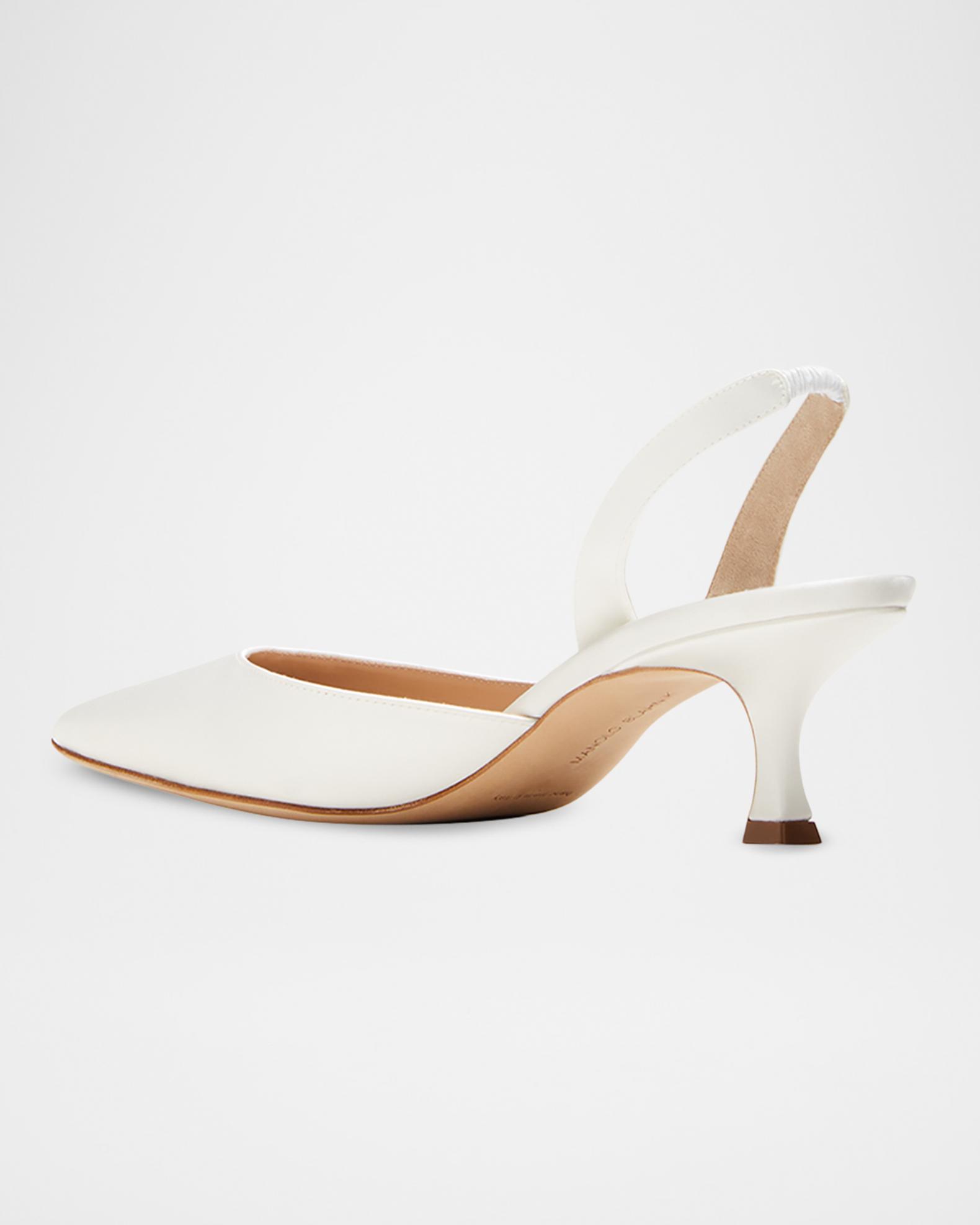 Manolo Blahnik Carolyne Kitten-Heel Halter Pumps | Neiman Marcus