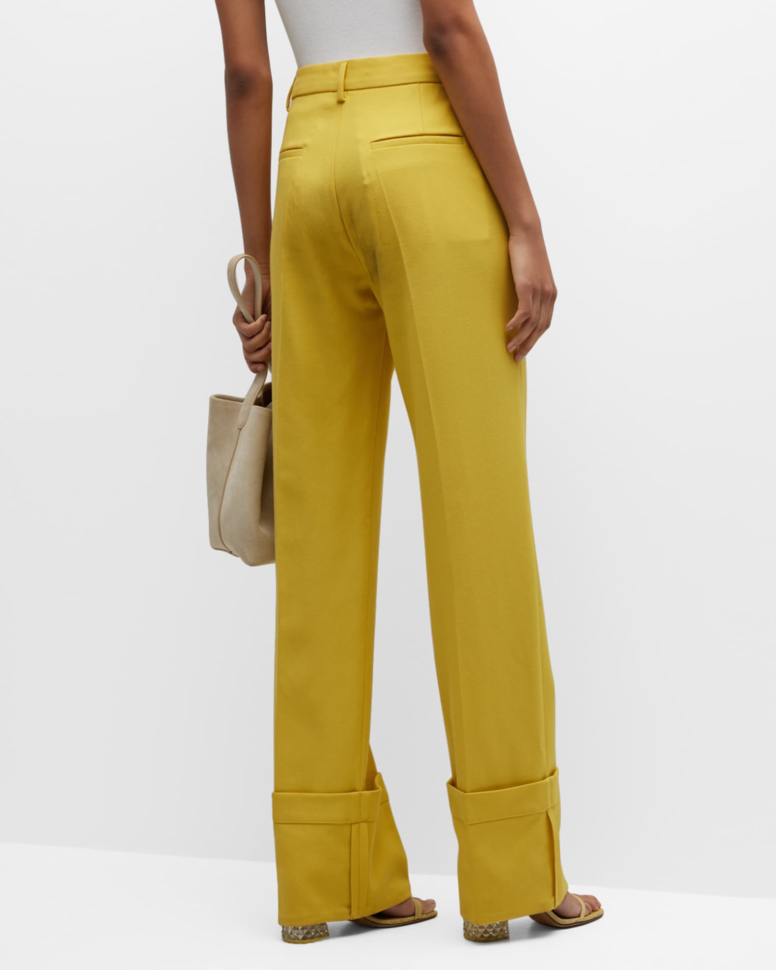BITE Studios Tailored Fold-Up Trousers | Neiman Marcus