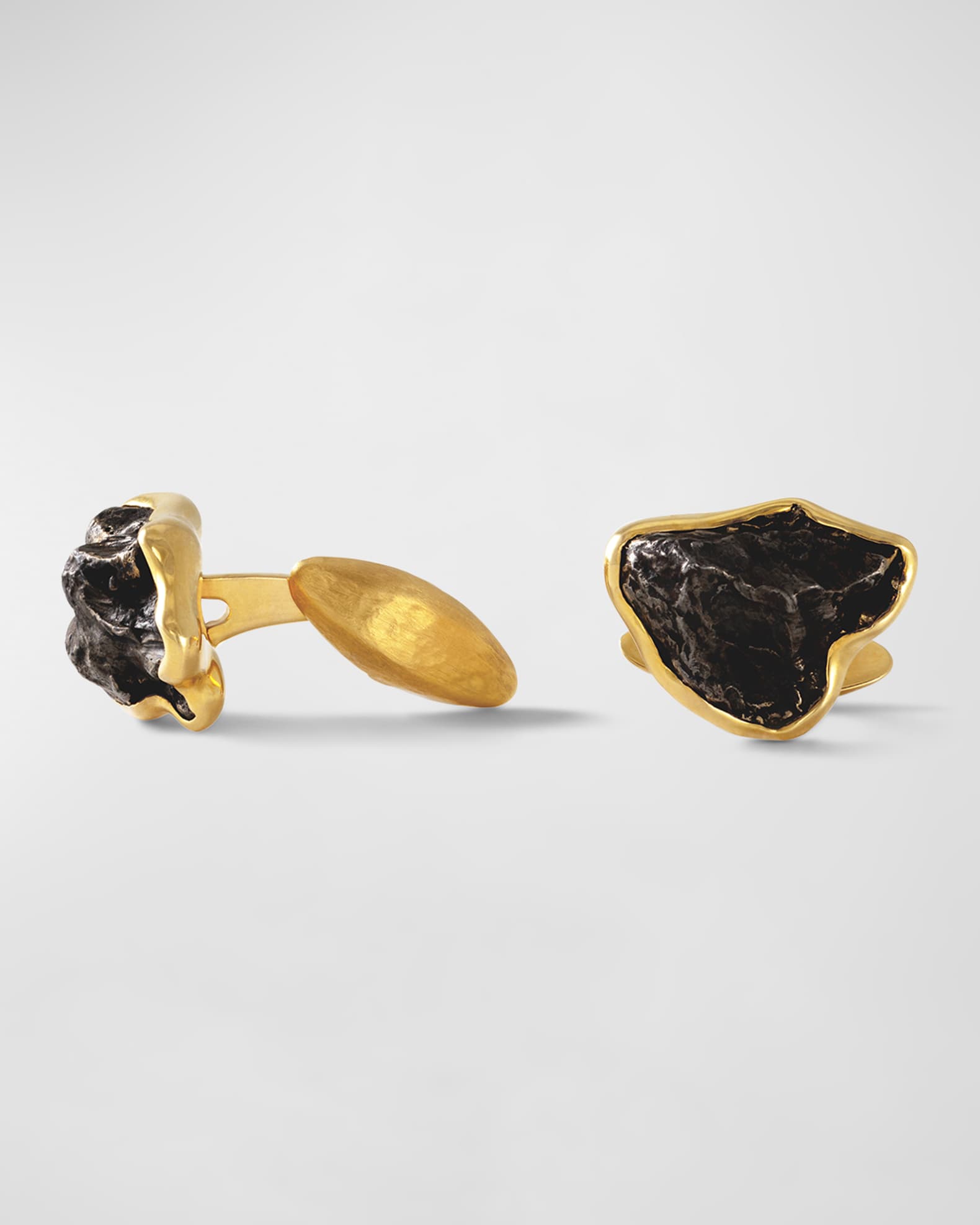 Jorge Adeler Men's 18K Yellow Gold Sikote-Alin Meteorite Cufflinks ...