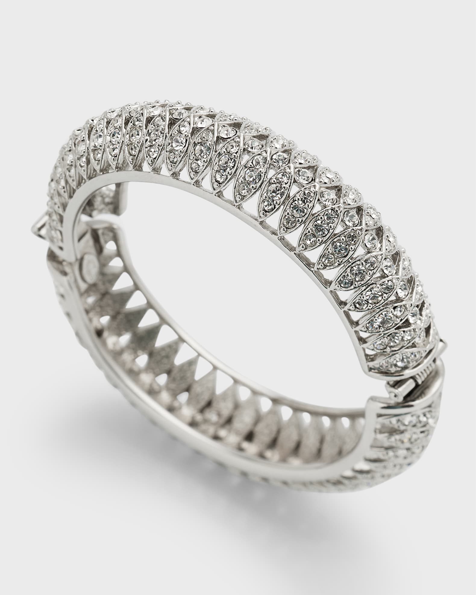 Kenneth Jay Lane Crystal Pave Bangle Bracelet | Neiman Marcus