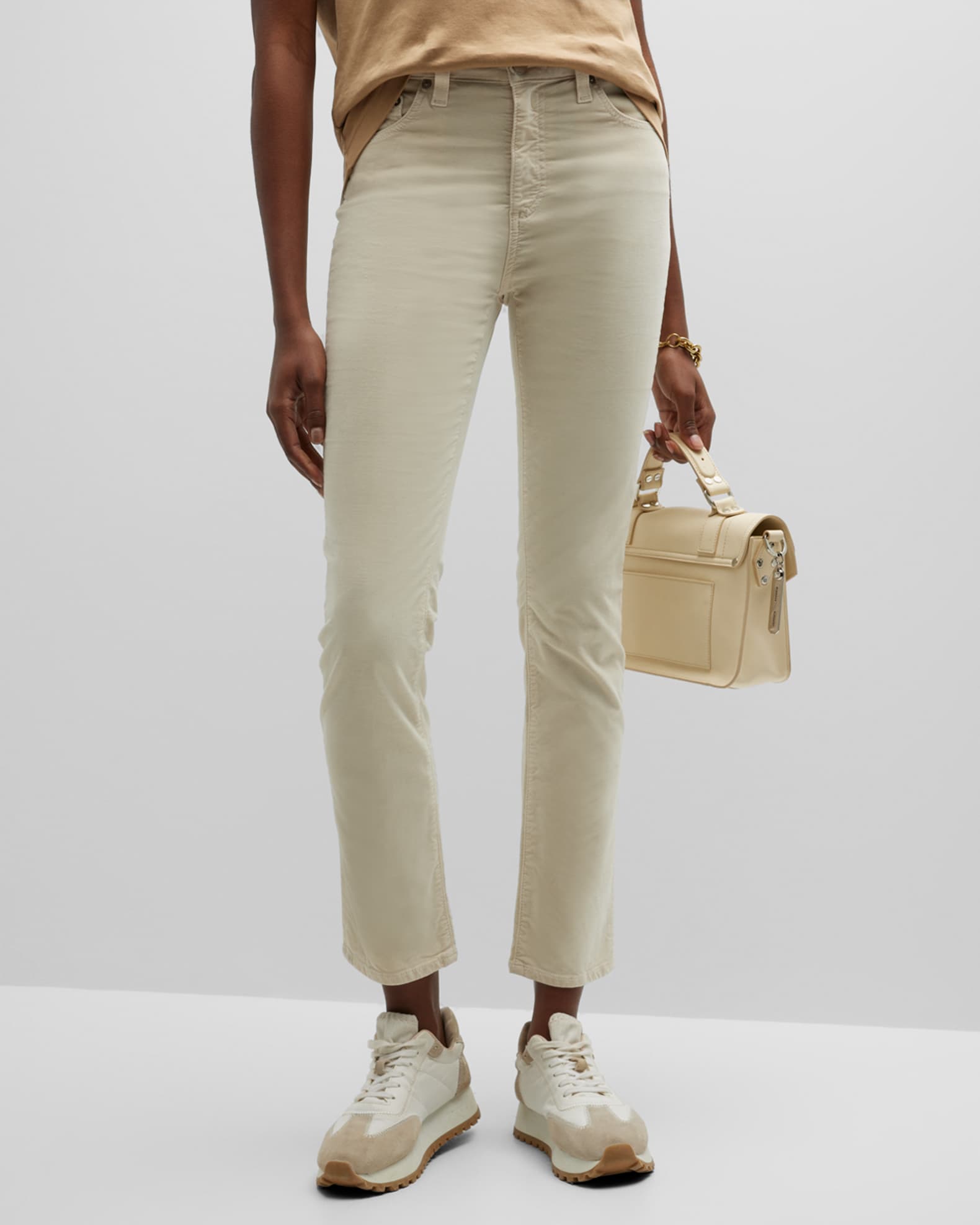 AG Jeans Mari High Rise Slim Straight Ankle Jeans | Neiman Marcus