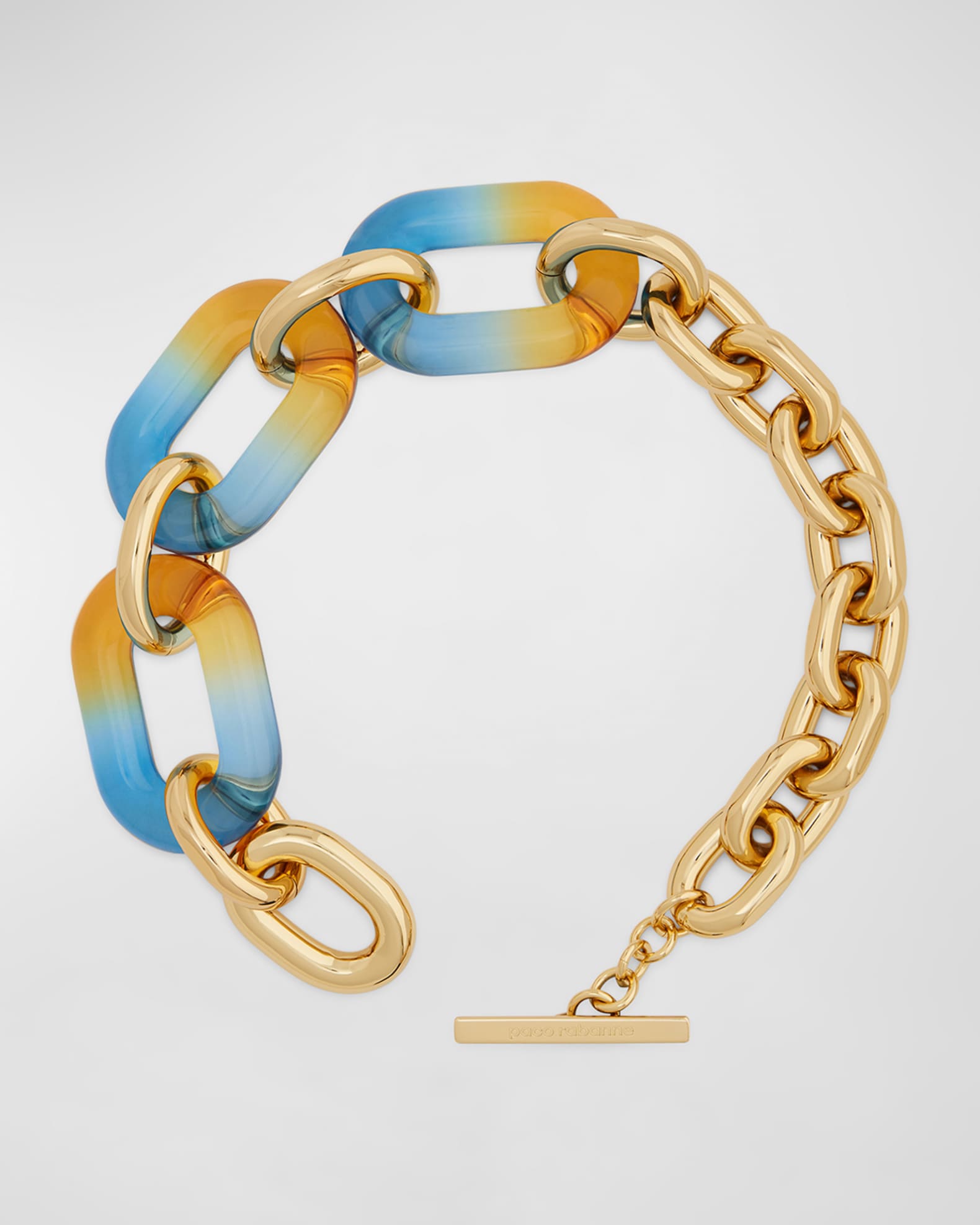 Rabanne XL Chain-Link Choker Necklace | Neiman Marcus