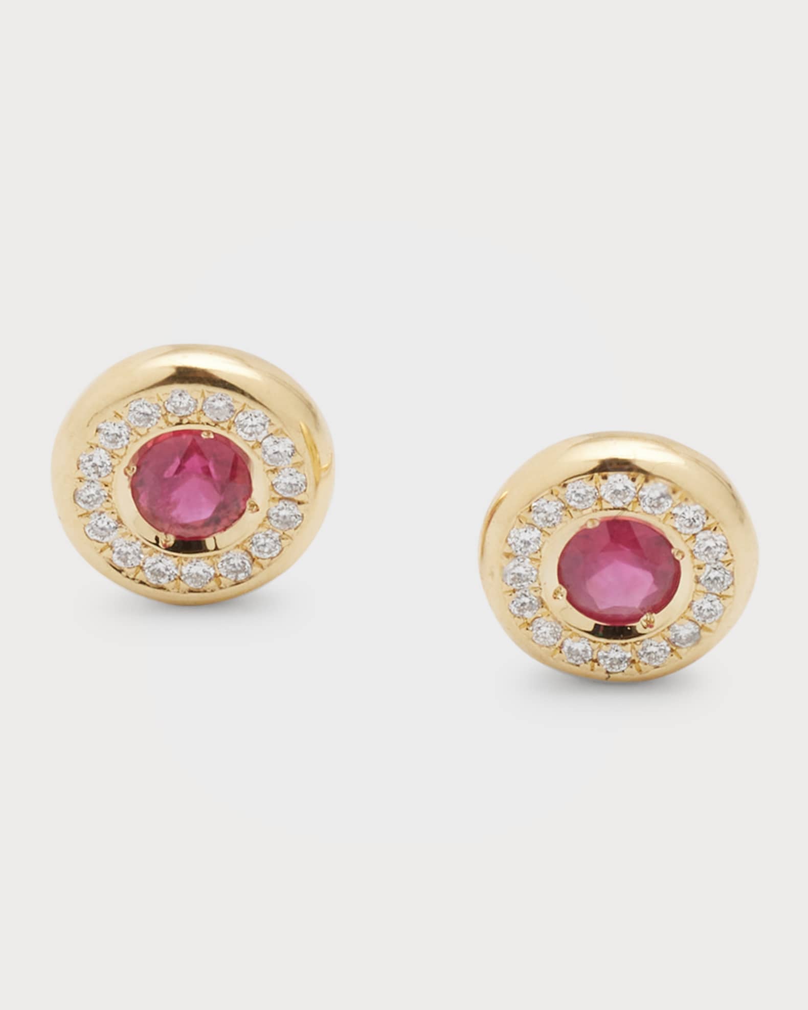 Roberto Coin 18k Gold Ruby Stud Earrings | Neiman Marcus