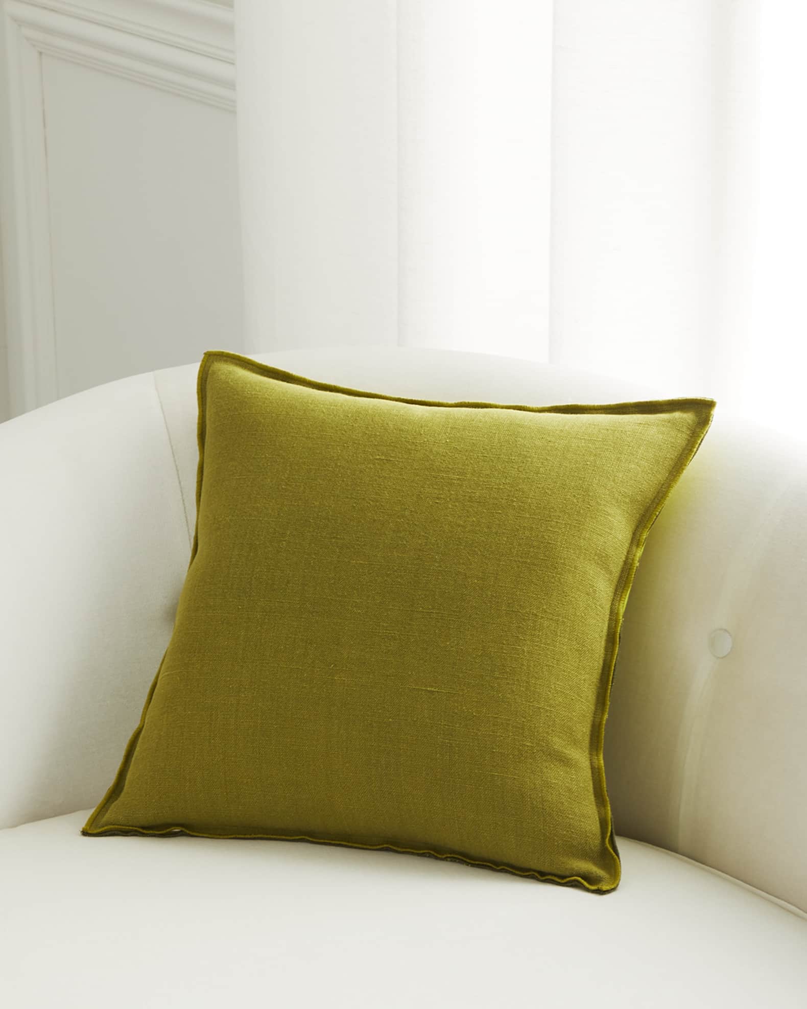 Designers Guild Brera Lino Pillow | Neiman Marcus