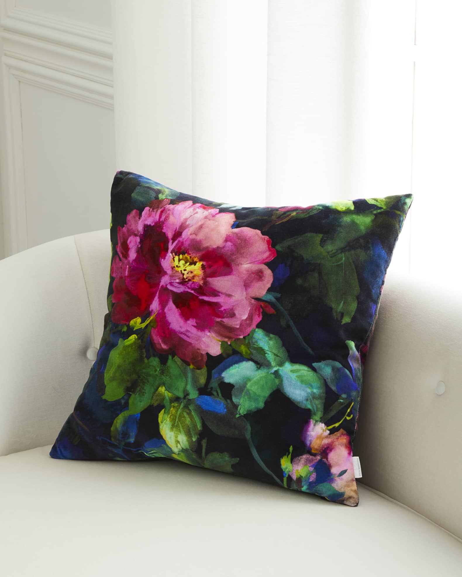 Designers Guild Gertrude Rose Fuchsia Pillow | Neiman Marcus