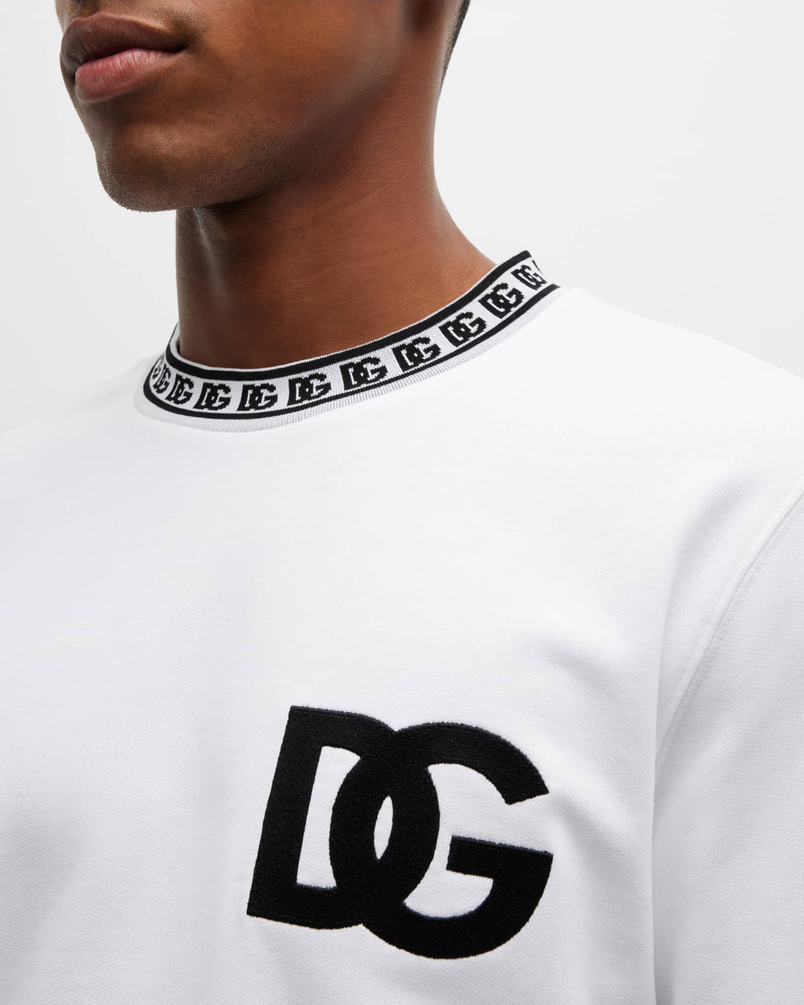 Dolce&Gabbana Men's DG-Collar Sweatshirt | Neiman Marcus