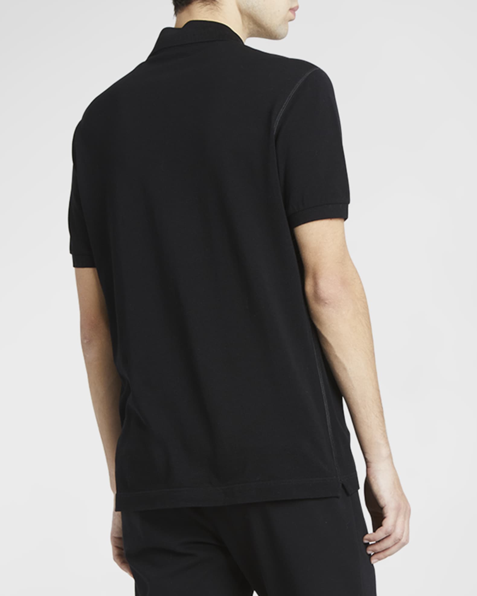 Dolce&Gabbana Men's Basic Polo Shirt with Logo Plaque | Neiman Marcus