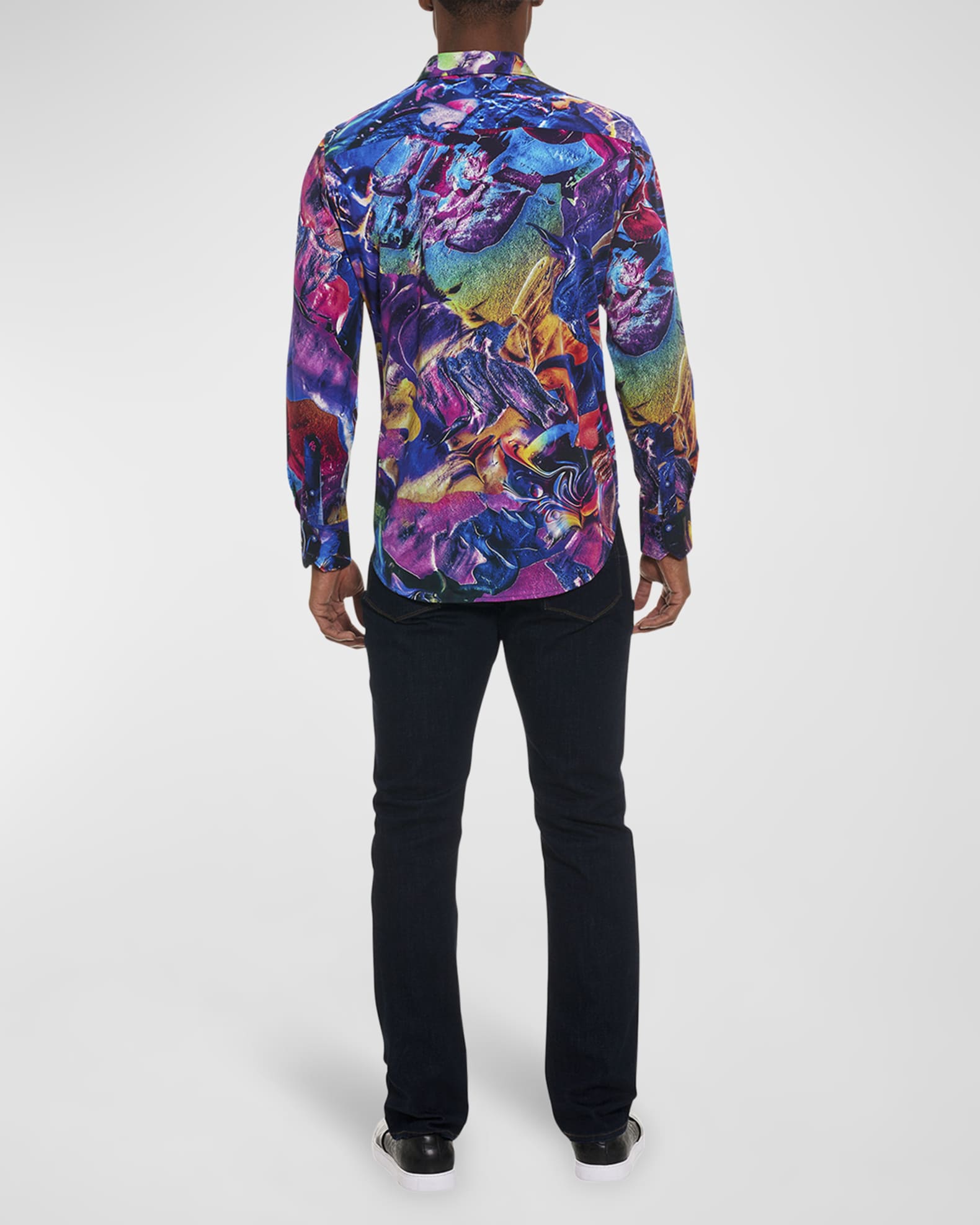 Robert Graham Men's Quasar Cotton-Stretch Sport Shirt | Neiman Marcus