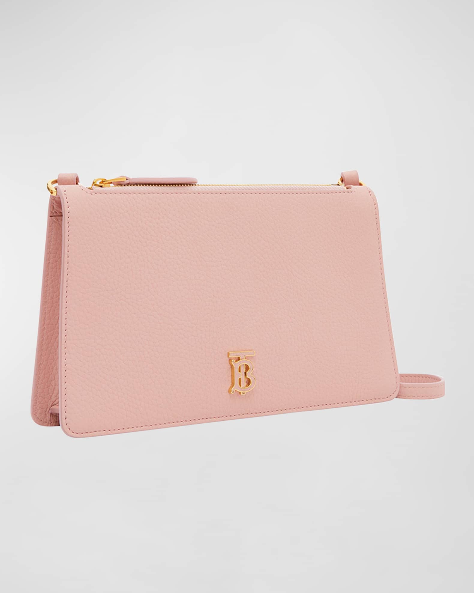 Burberry TB Grainy Leather Pouch Shoulder Bag | Neiman Marcus
