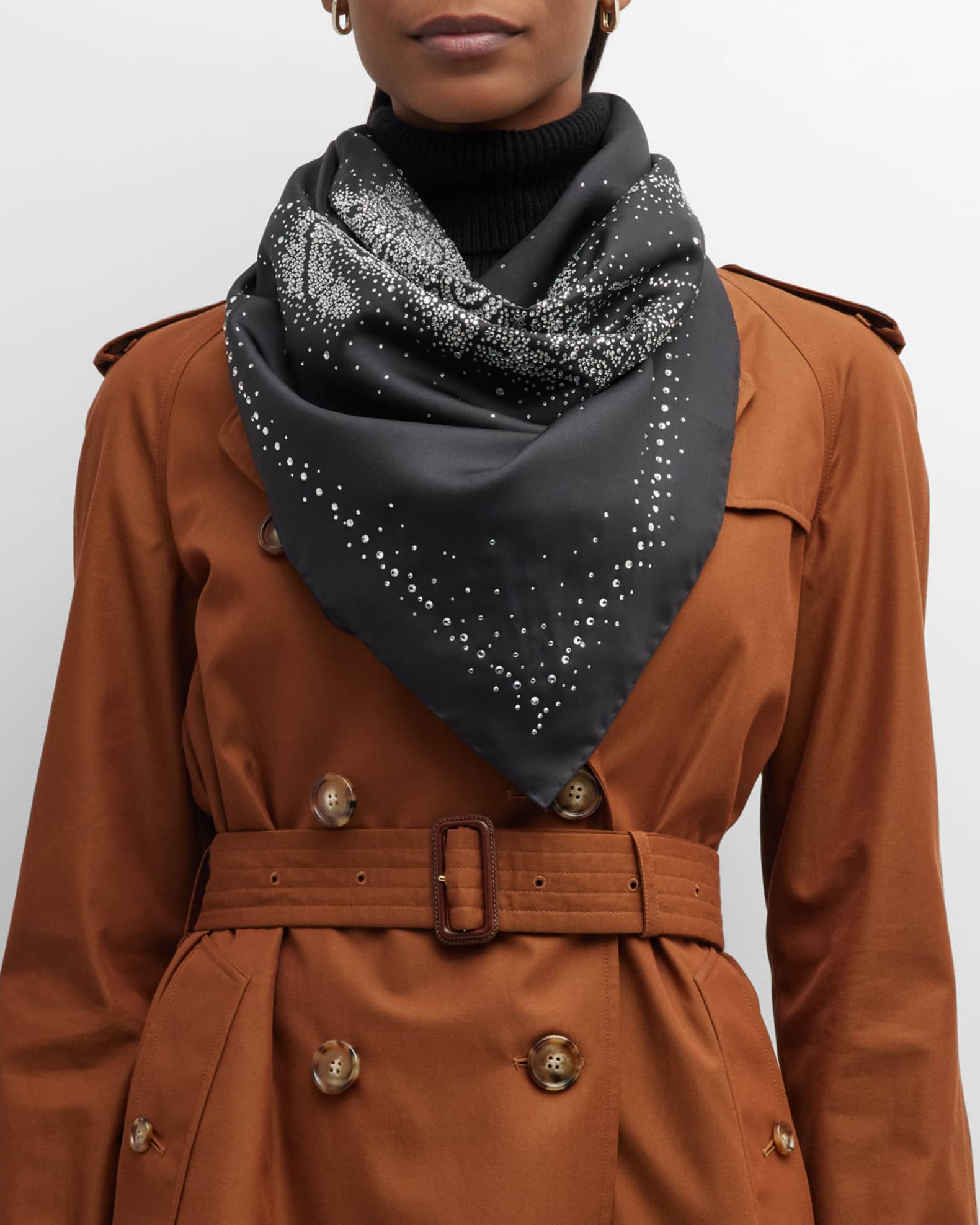 Burberry EKD Knight Silk Square Scarf | Neiman Marcus