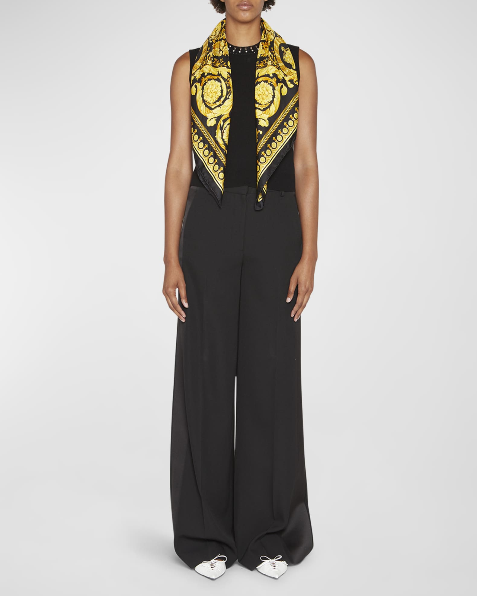 Versace Barocco Silk Twill Square Scarf | Neiman Marcus
