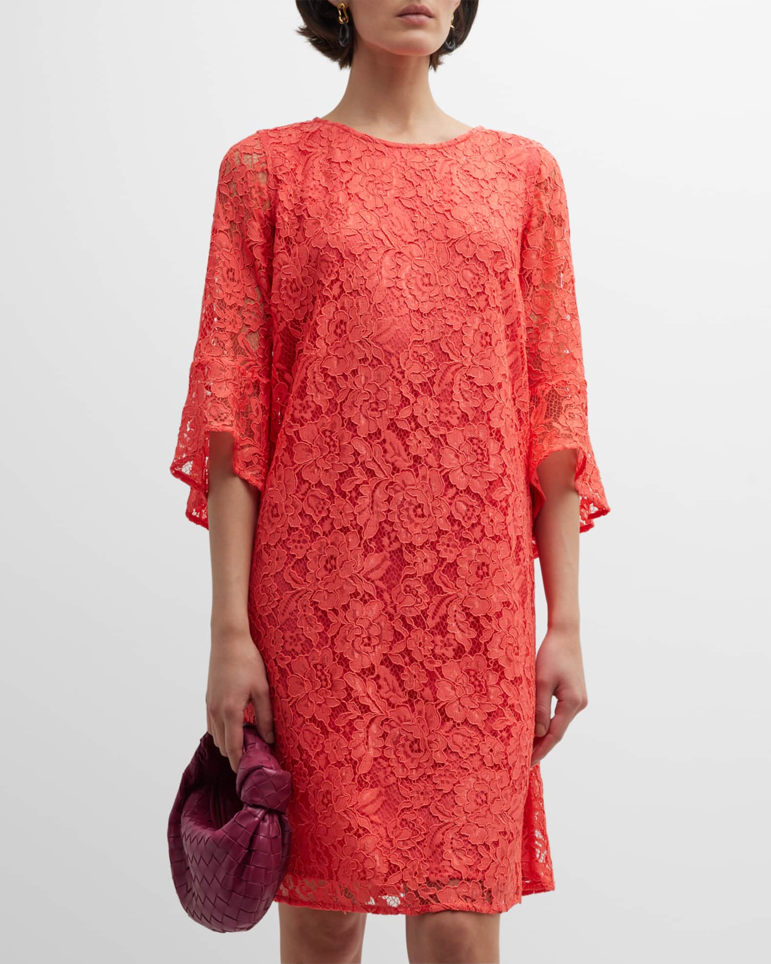 Caroline Rose Flora Lace Julia Dress | Neiman Marcus