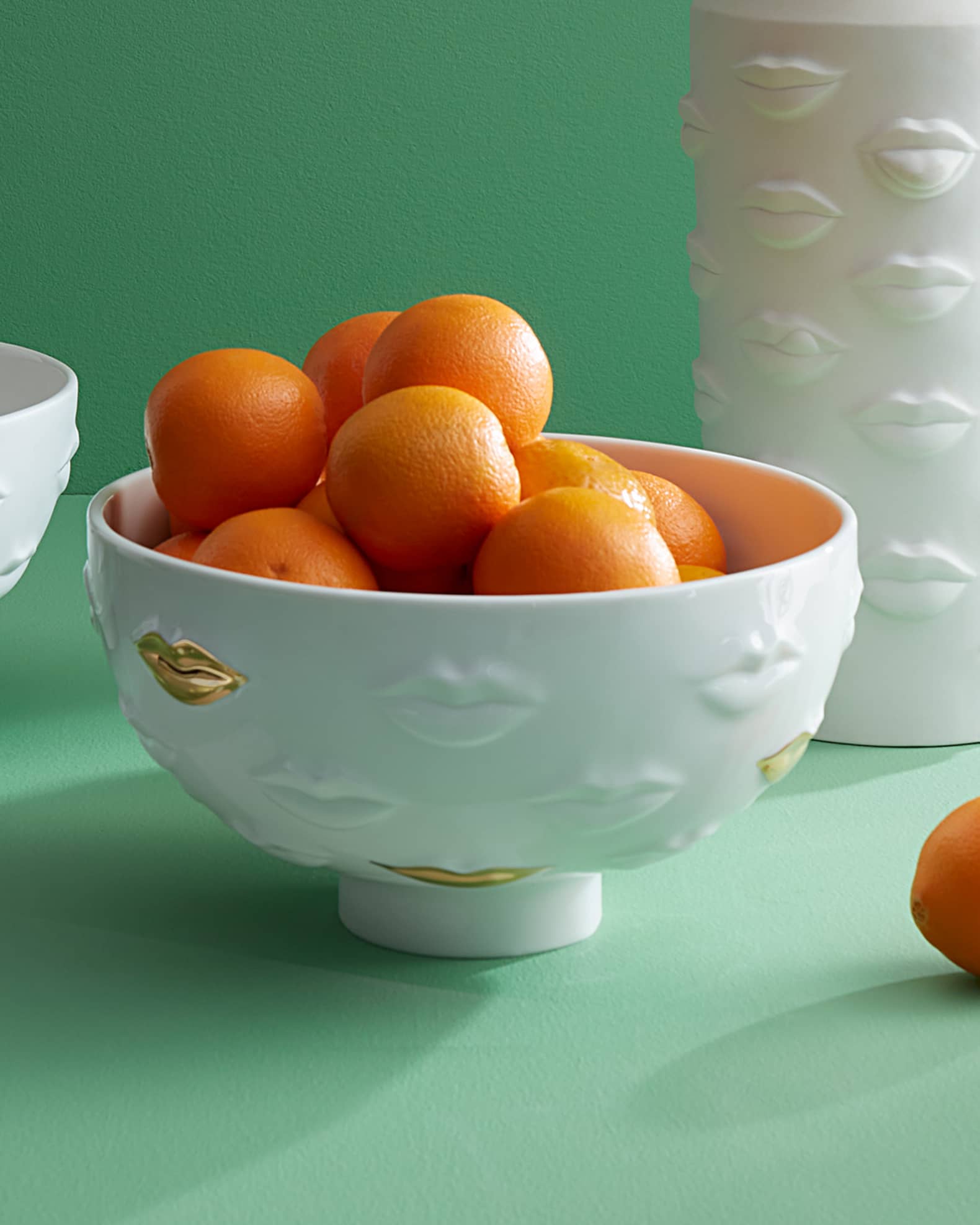 Jonathan Adler Gilded Gala Lips Bowl | Neiman Marcus