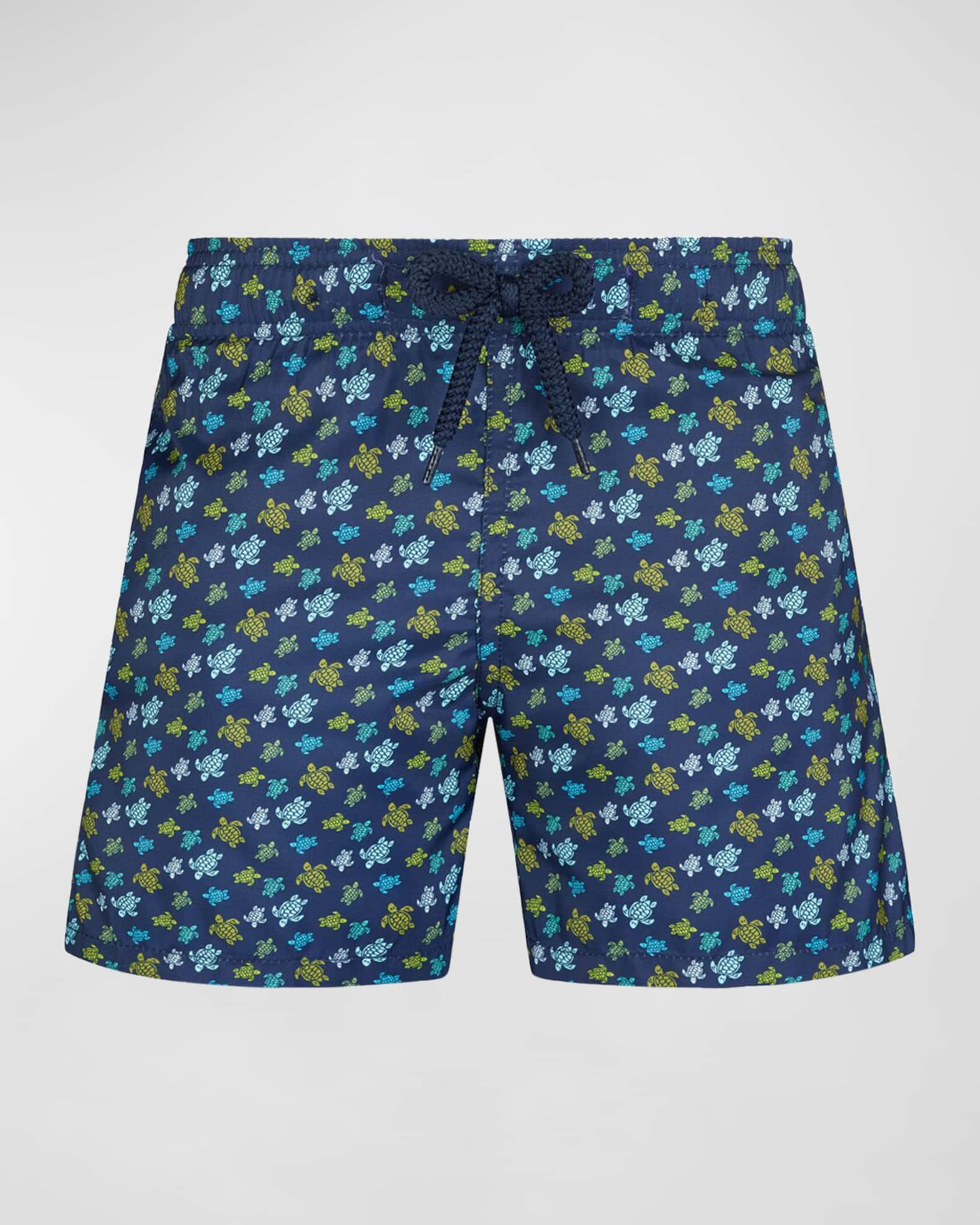 Vilebrequin Boy's Micro Multicolor Turtle Swim Trunks, Size 2-14 ...