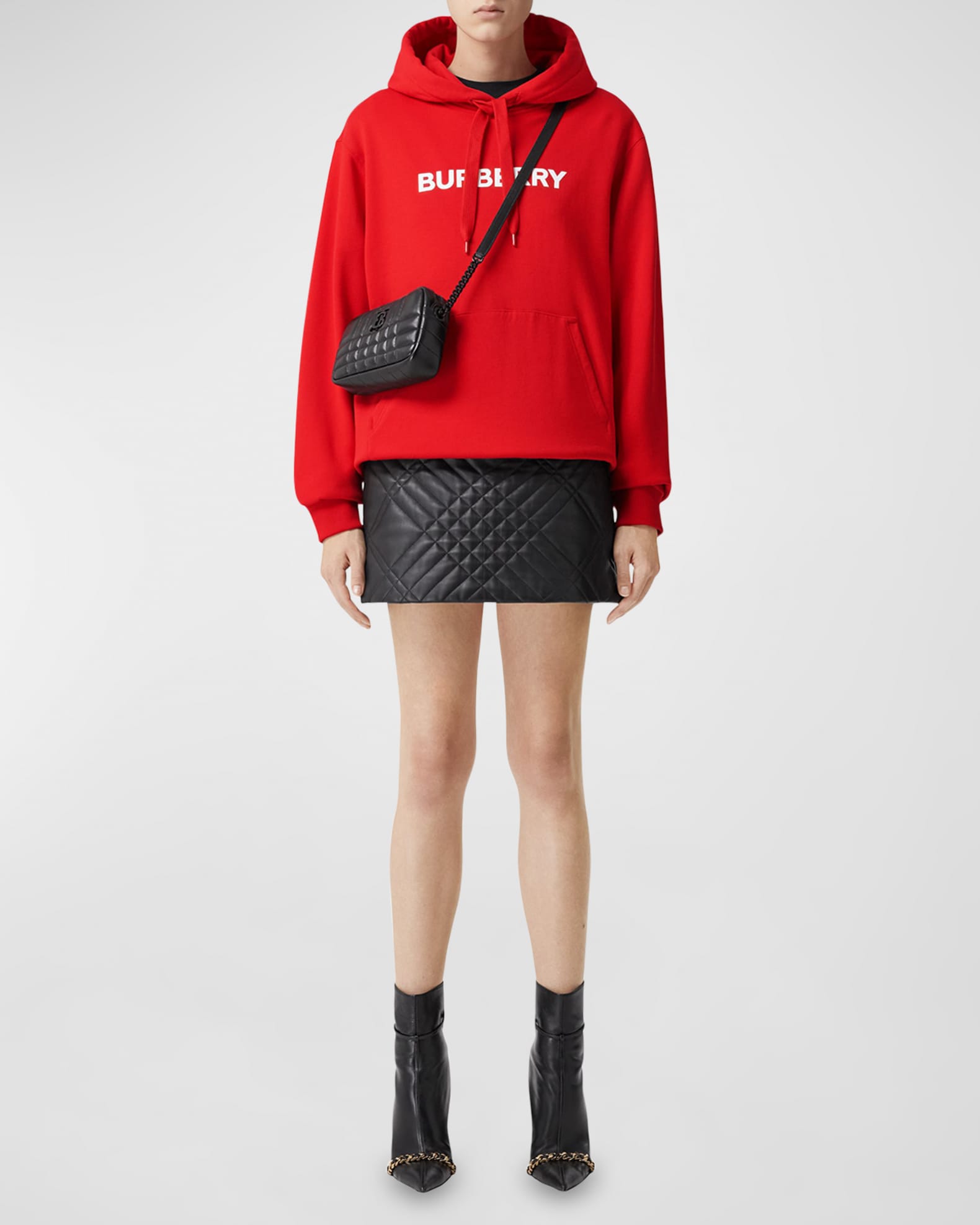 Burberry Poulter Logo Hoodie | Neiman Marcus