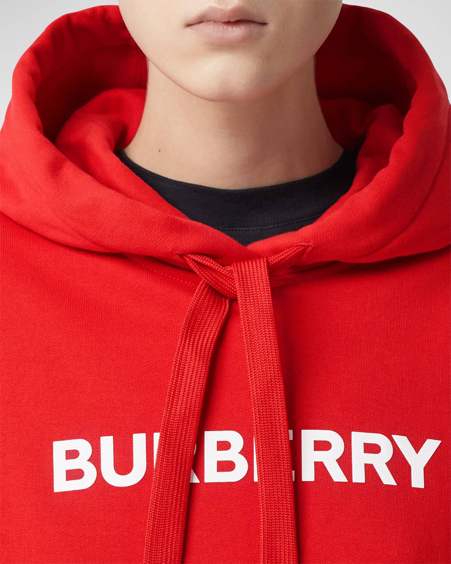 Burberry Poulter Logo Hoodie | Neiman Marcus