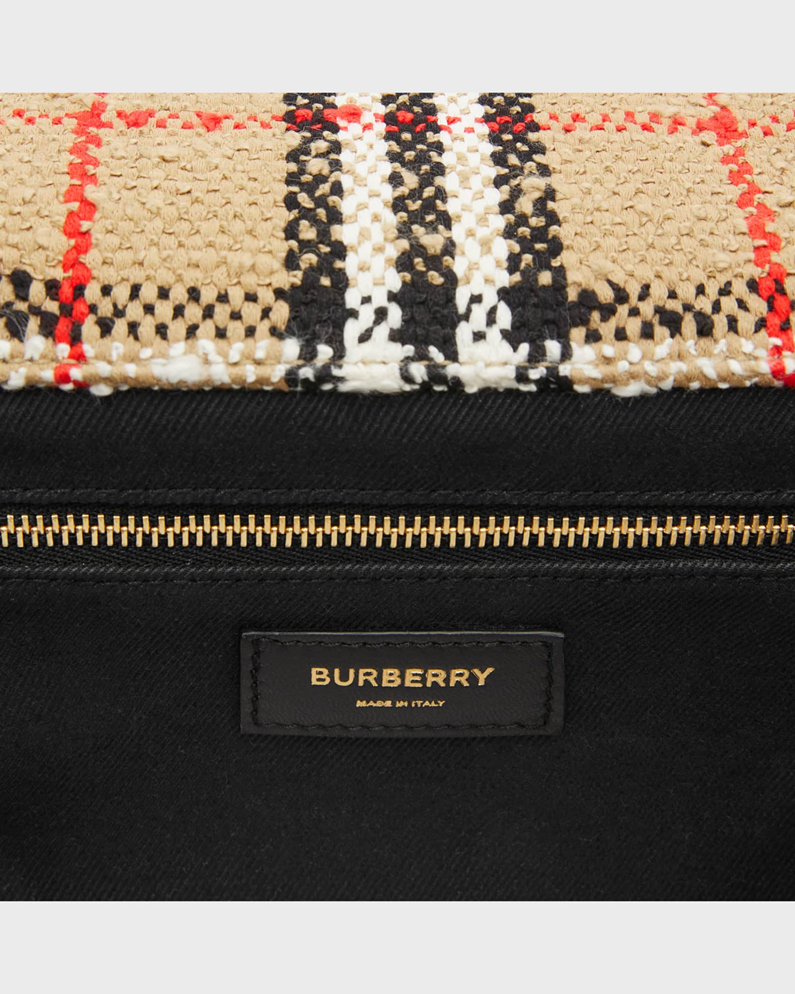 Burberry Lola Medium Vintage Check Boucle Crossbody Bag | Neiman Marcus