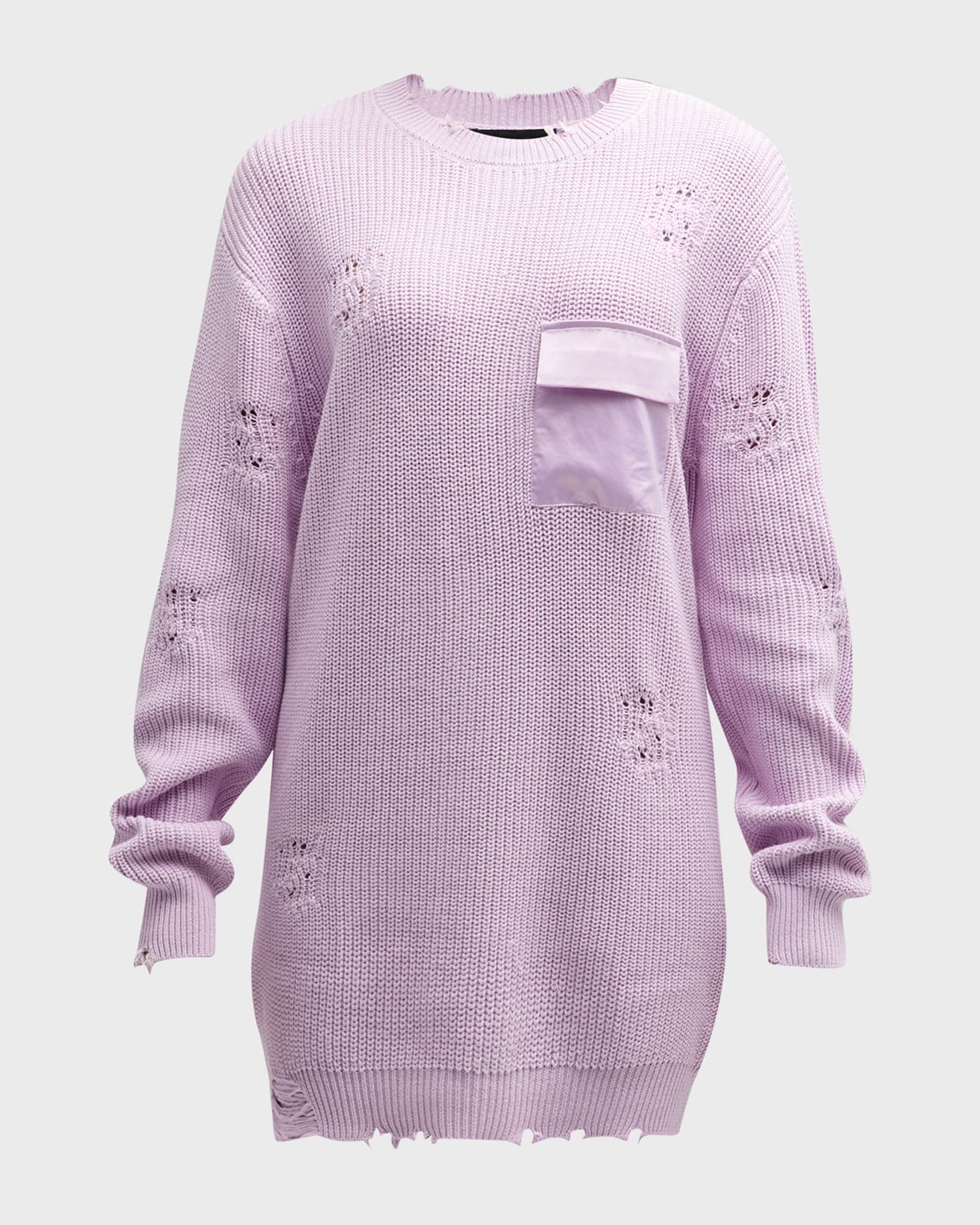 SER.O.YA Devin Distressed Oversized Sweater | Neiman Marcus