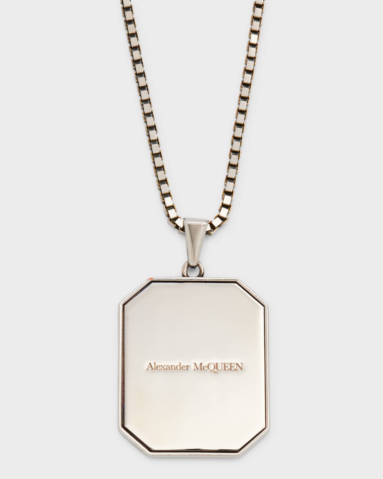 Alexander McQueen Men's Medallion Necklace | Neiman Marcus