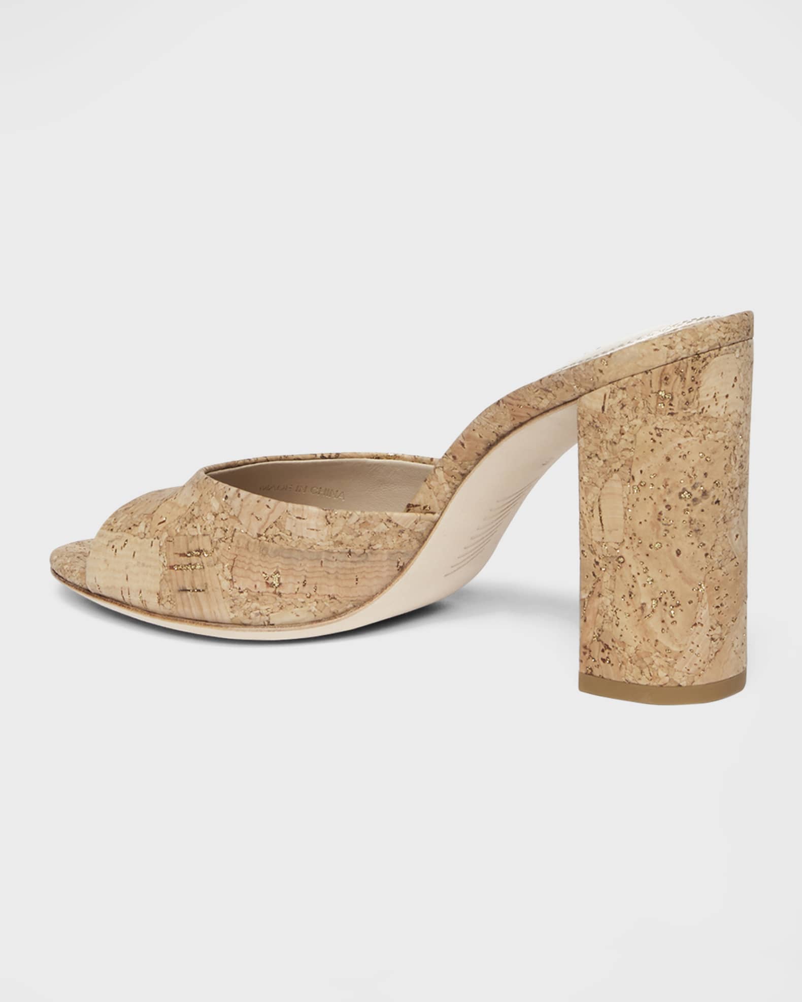 PAIGE Sloane Cork Mule Sandals | Neiman Marcus