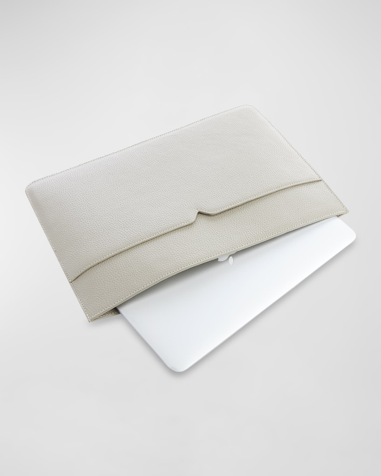 ROYCE New York Personalized Leather 13" Laptop Sleeve | Neiman Marcus