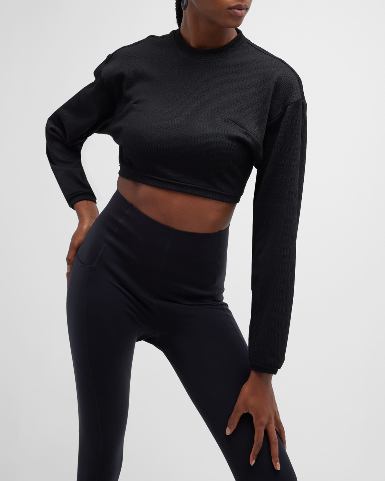 Beach Riot Mesa Cropped Sweatshirt | Neiman Marcus