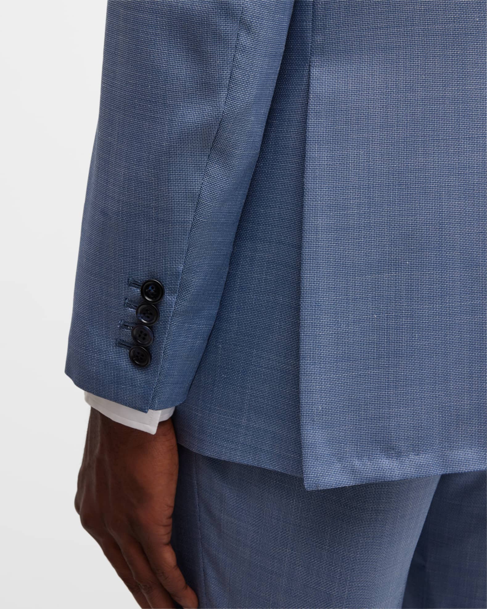 Brioni Men's Textured Solid Wool-Blend Suit | Neiman Marcus