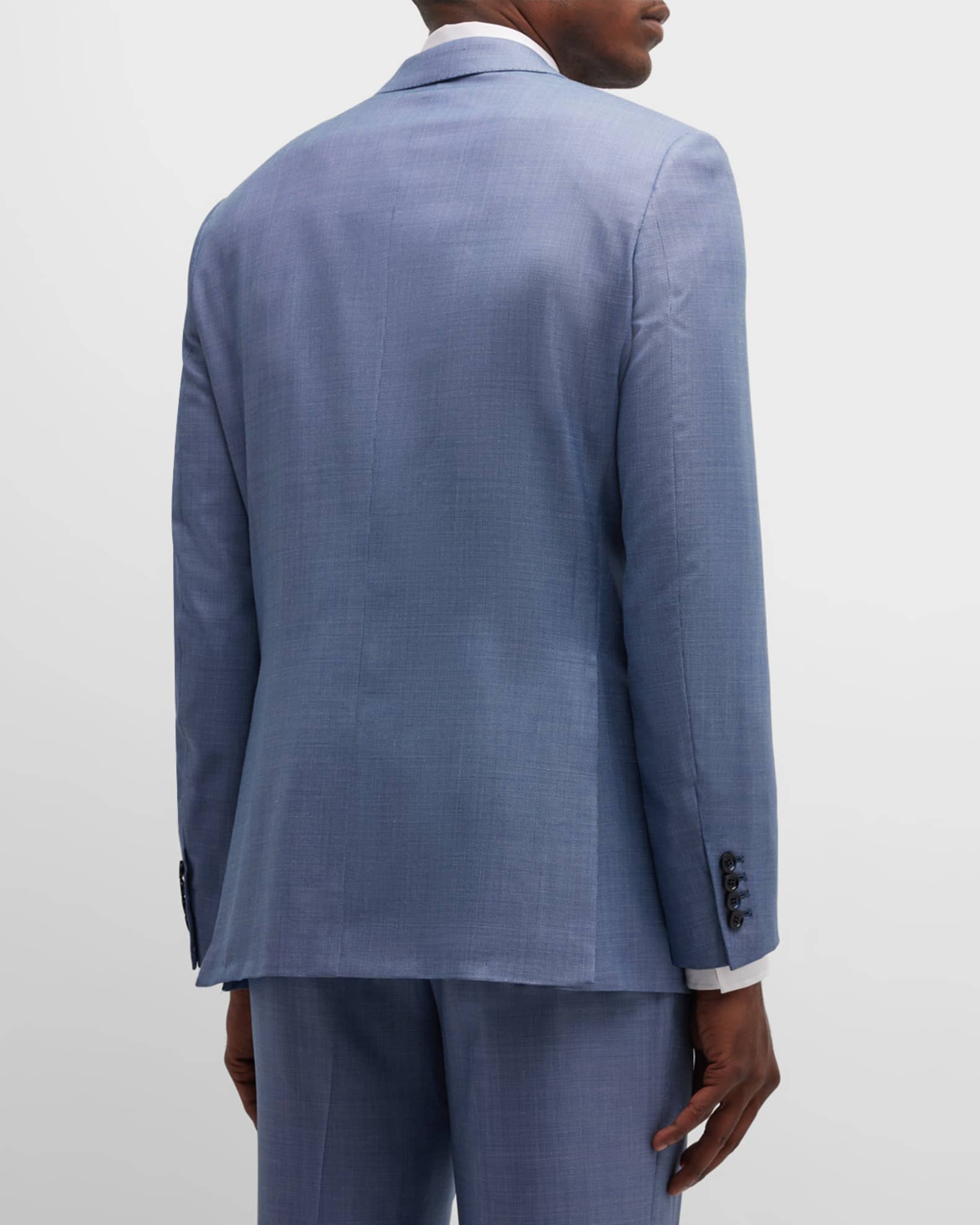 Brioni Men's Textured Solid Wool-Blend Suit | Neiman Marcus