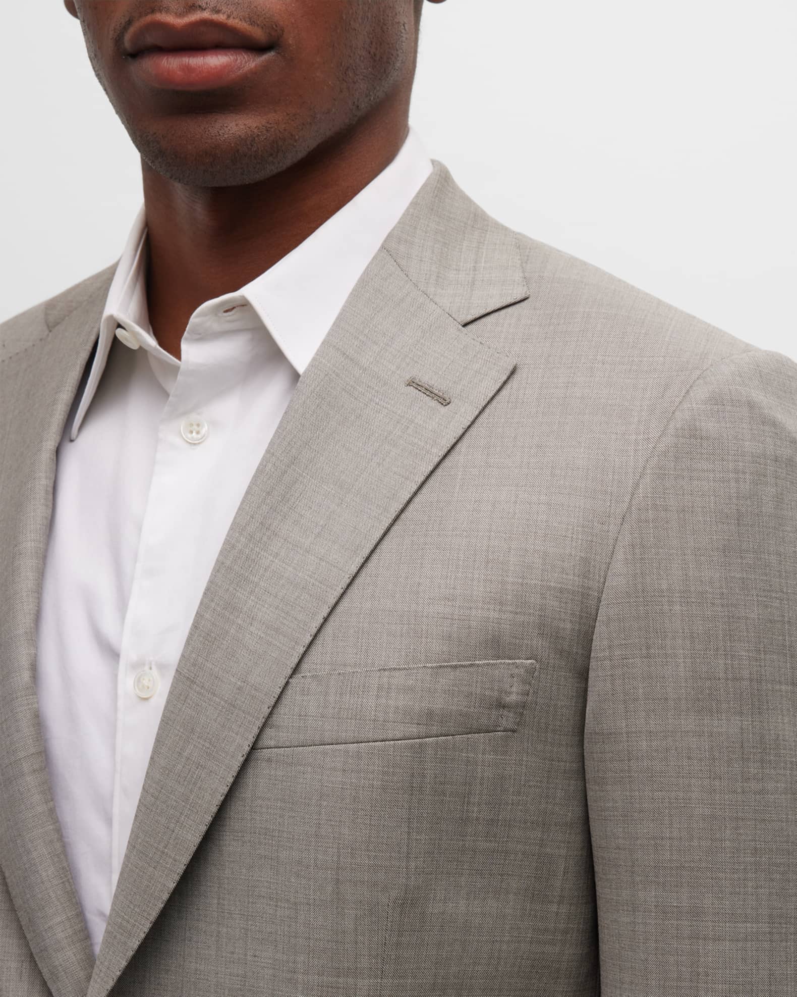 Brioni Men's Wool Sharkskin Suit | Neiman Marcus
