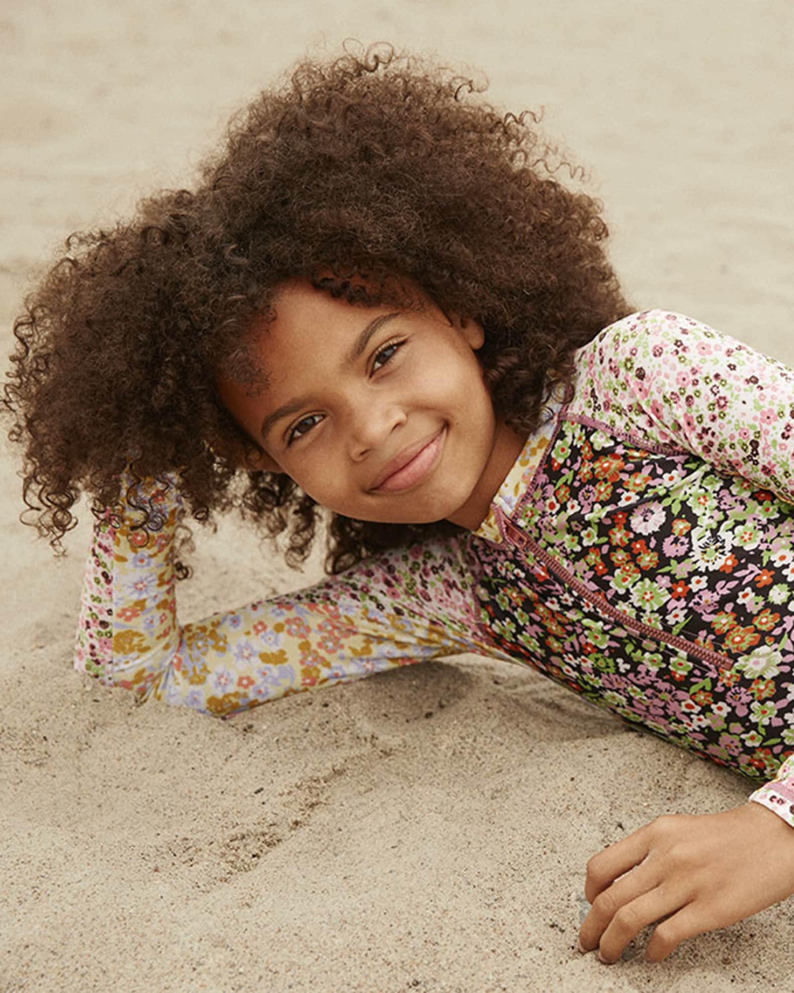 Molo Girl's Necky Animal-Print One Piece Swimsuit, Size 4-6 | Neiman Marcus