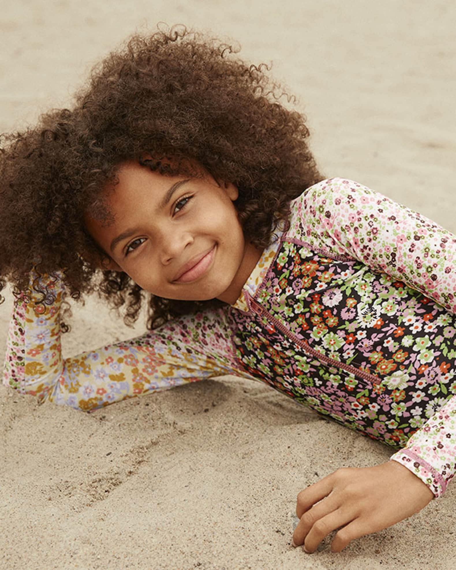 Girl's Necky One-Piece Zip Swimsuit | Neiman Marcus