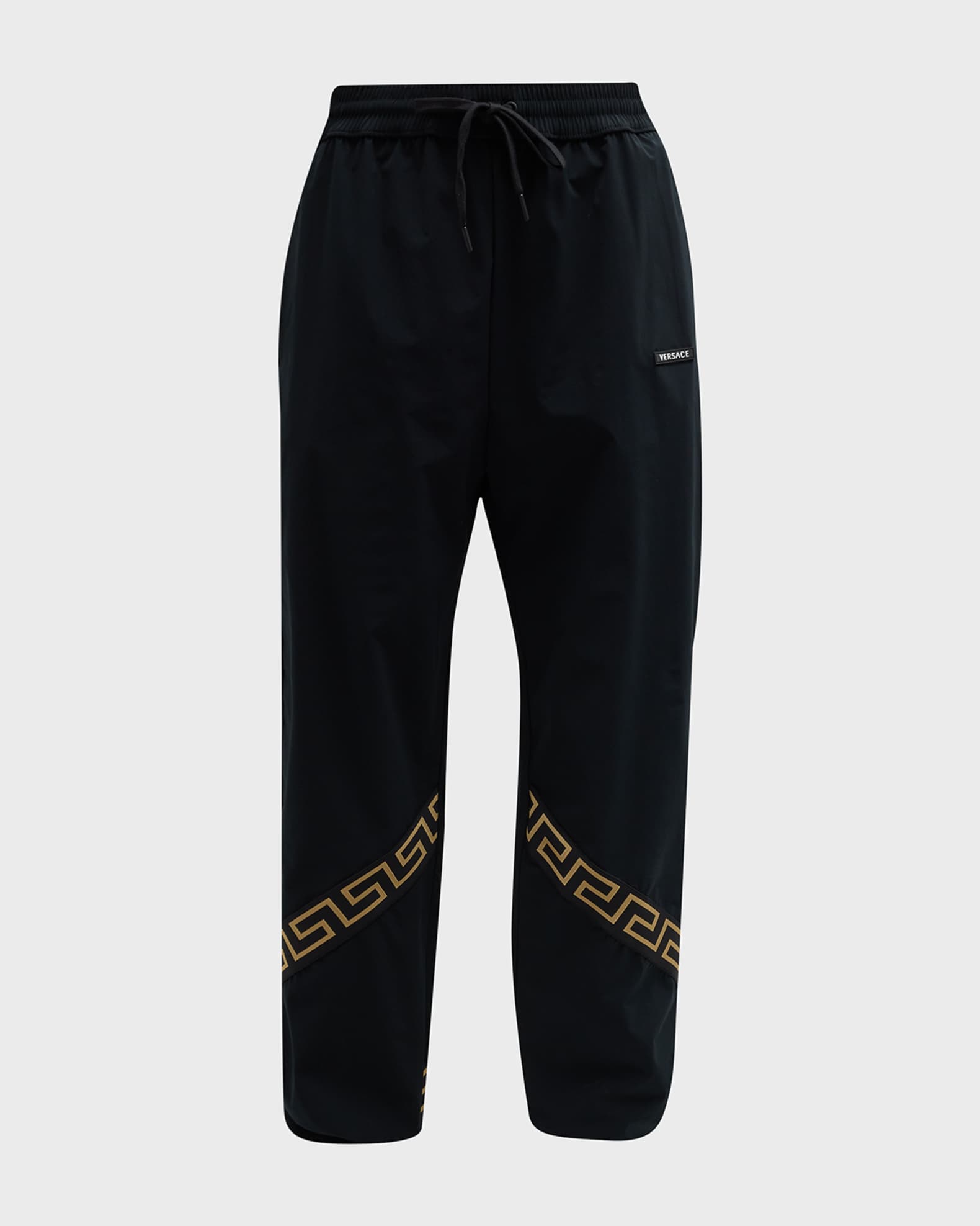 Versace Greca Drawstring Track Pants | Neiman Marcus