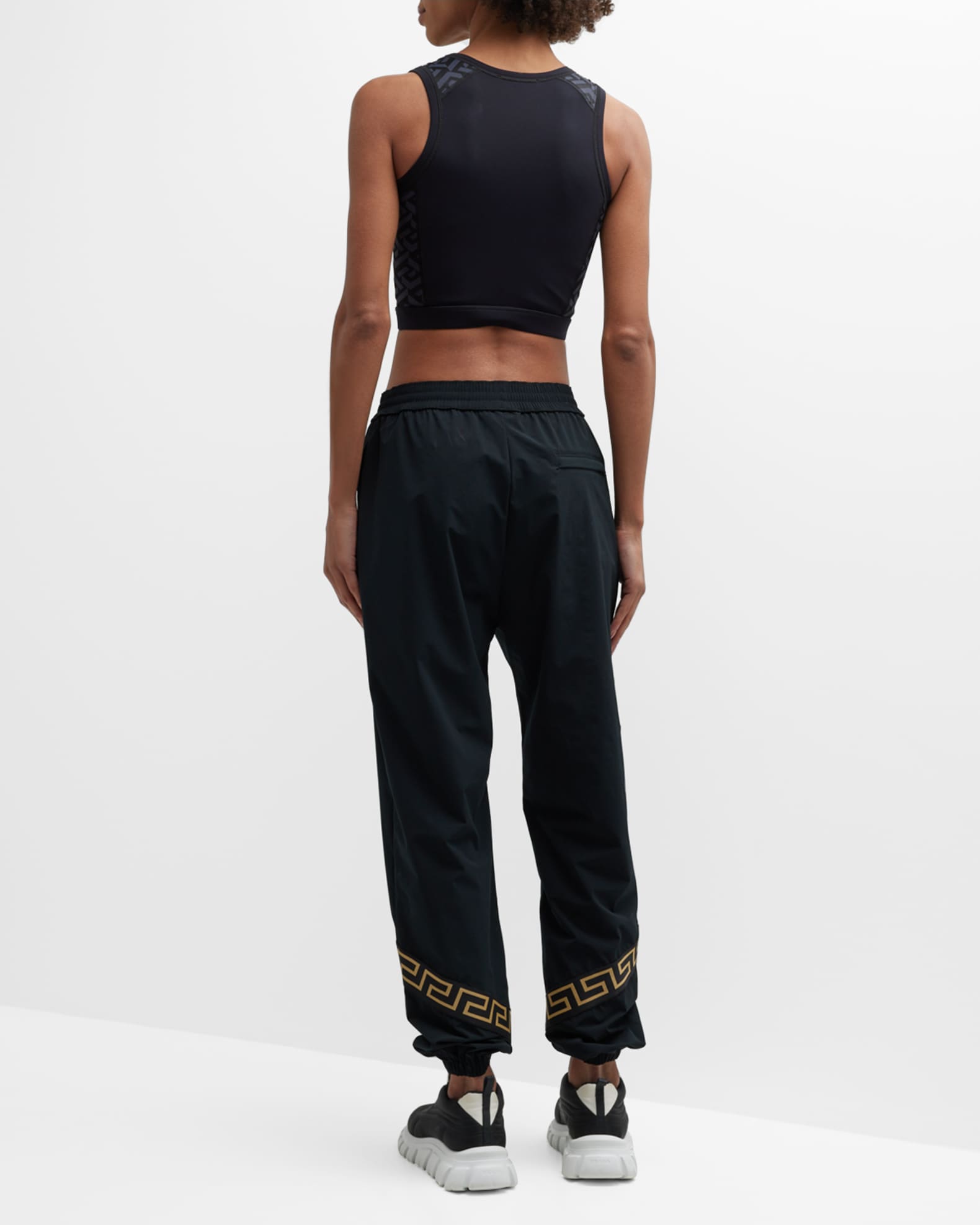 Versace Greca Drawstring Track Pants | Neiman Marcus