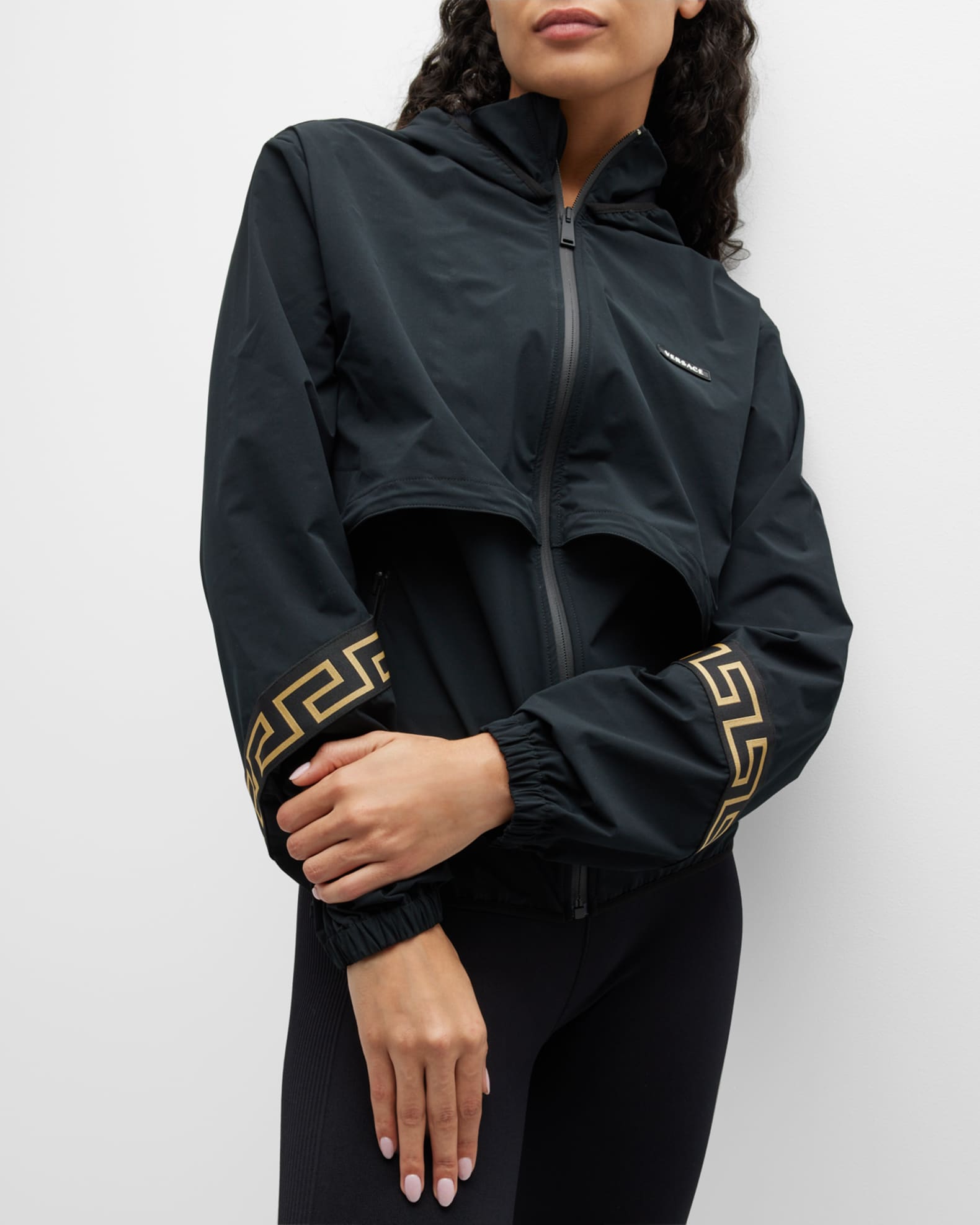 Versace La Greca Track Jacket | Neiman Marcus