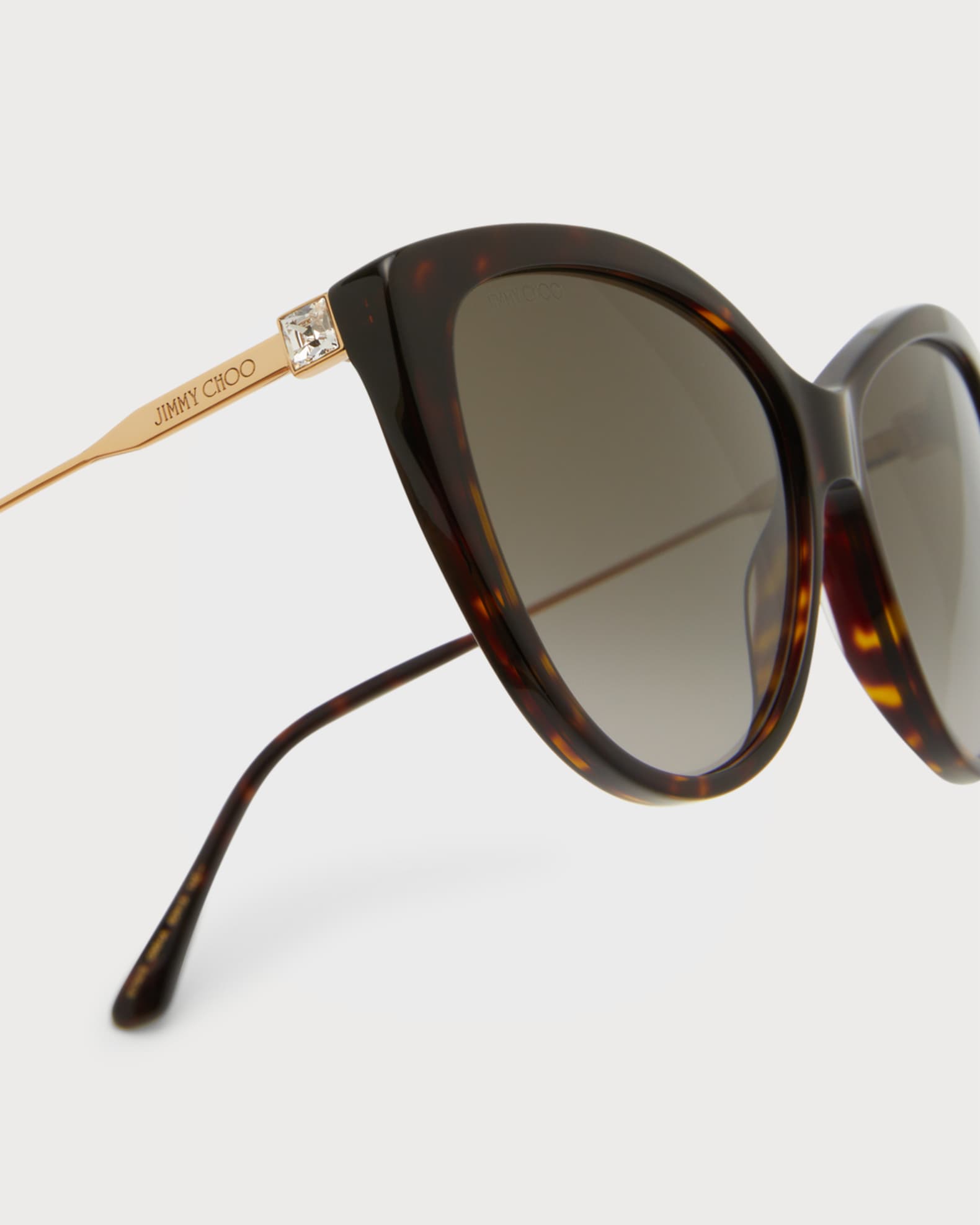 Jimmy Choo Rym Embellished Acetate & Metal Cat-Eye Sunglasses | Neiman Marcus