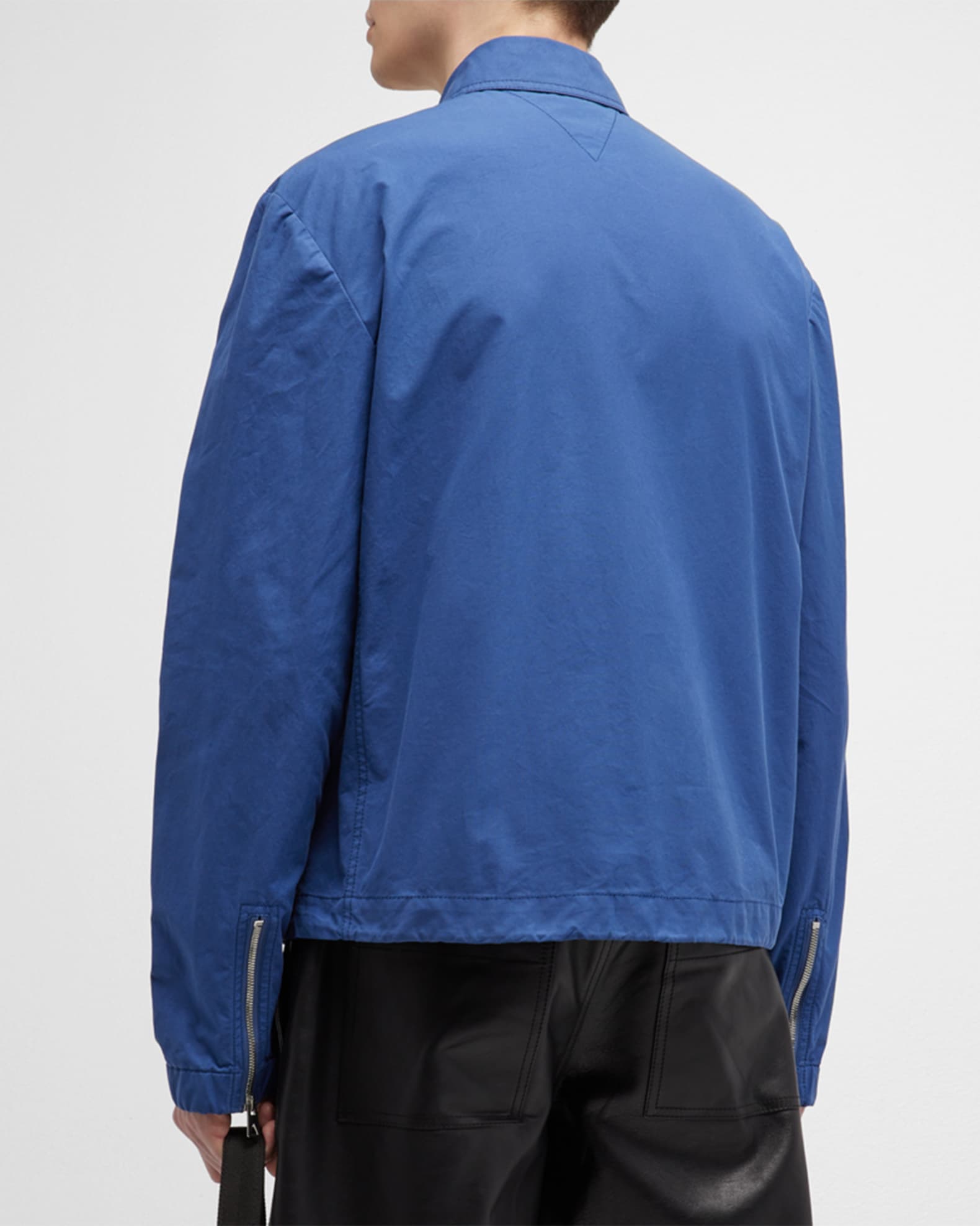 Bottega Veneta Men's Compact Cotton Canvas Jacket | Neiman Marcus