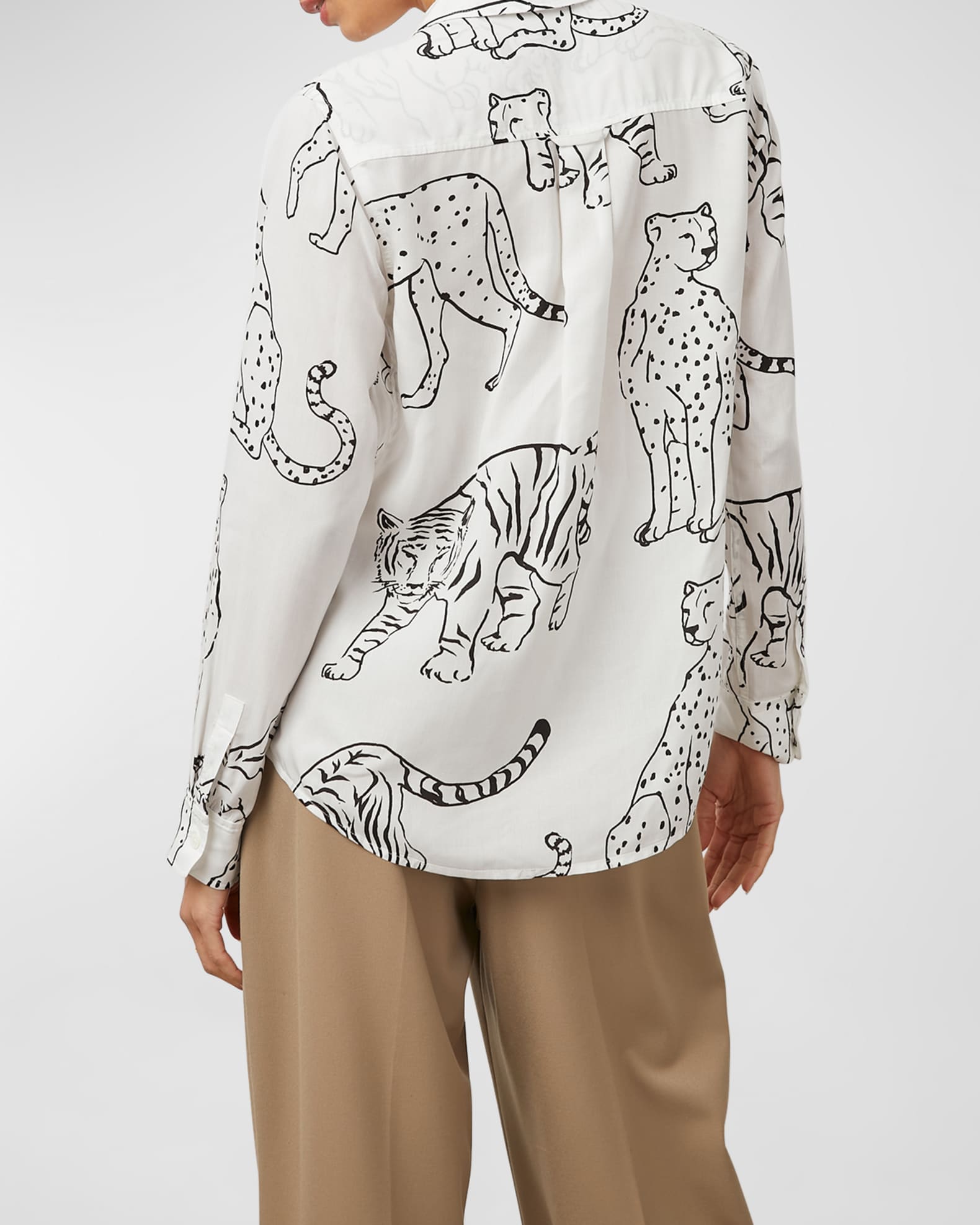 Rails Kathryn Wildcat Button-Front Shirt | Neiman Marcus