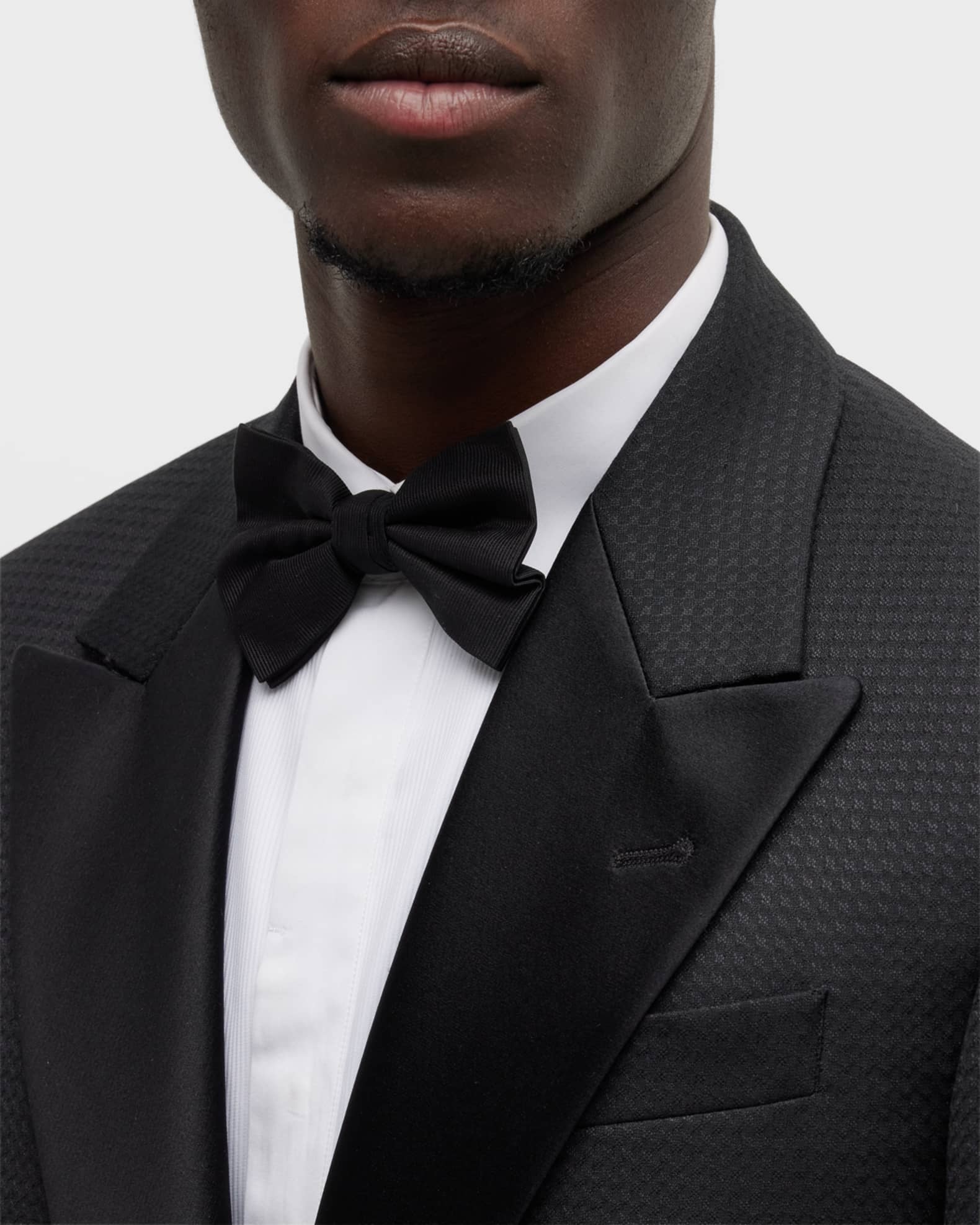 Emporio Armani Men's Tonal Patterned Dinner Jacket | Neiman Marcus