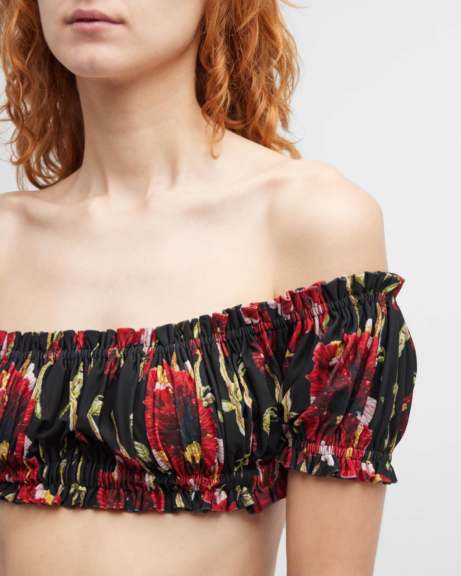Norma Kamali Poppy Jose Off-Shoulder Top | Neiman Marcus