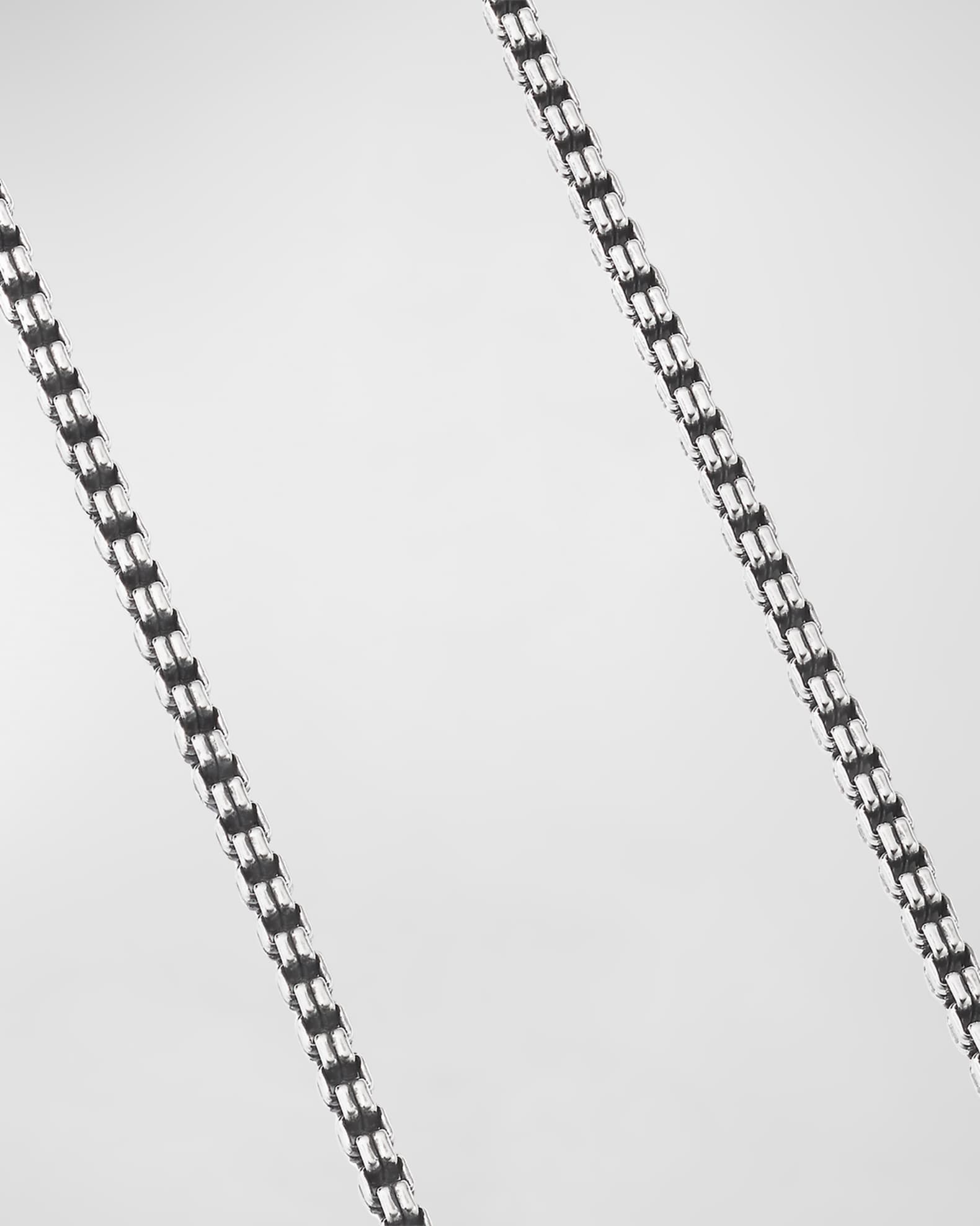 Men's Silver Double Box Chain Necklaces | Neiman Marcus