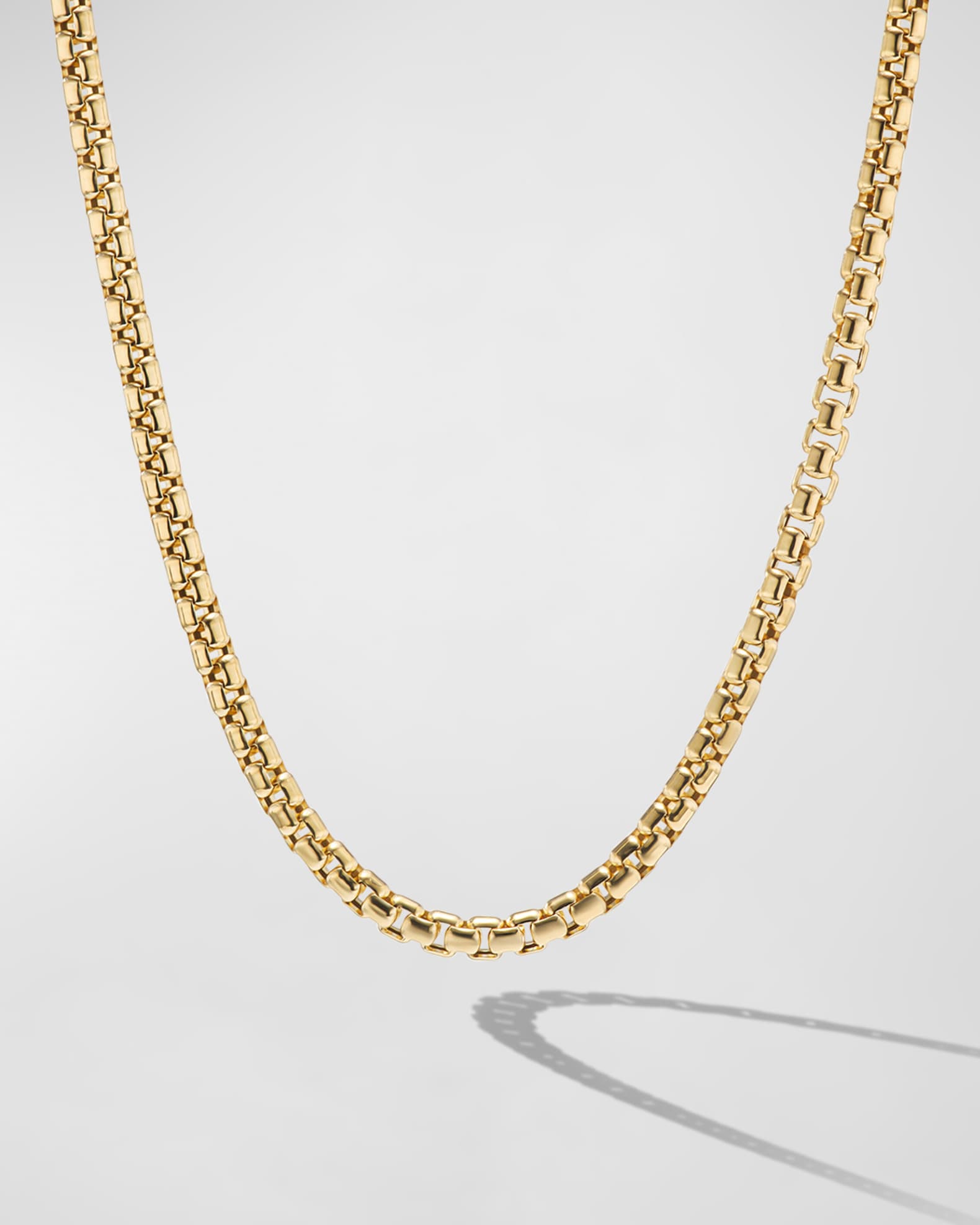Men's 18K Gold Box Chain Necklaces | Neiman Marcus