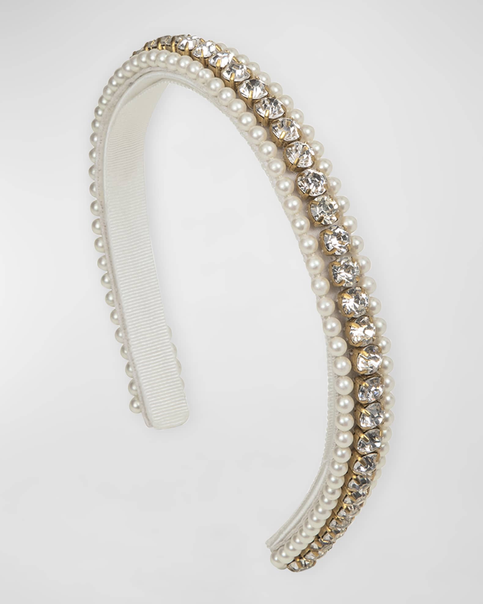 Jennifer Behr Rita Pearly Embellished Headband Neiman Marcus