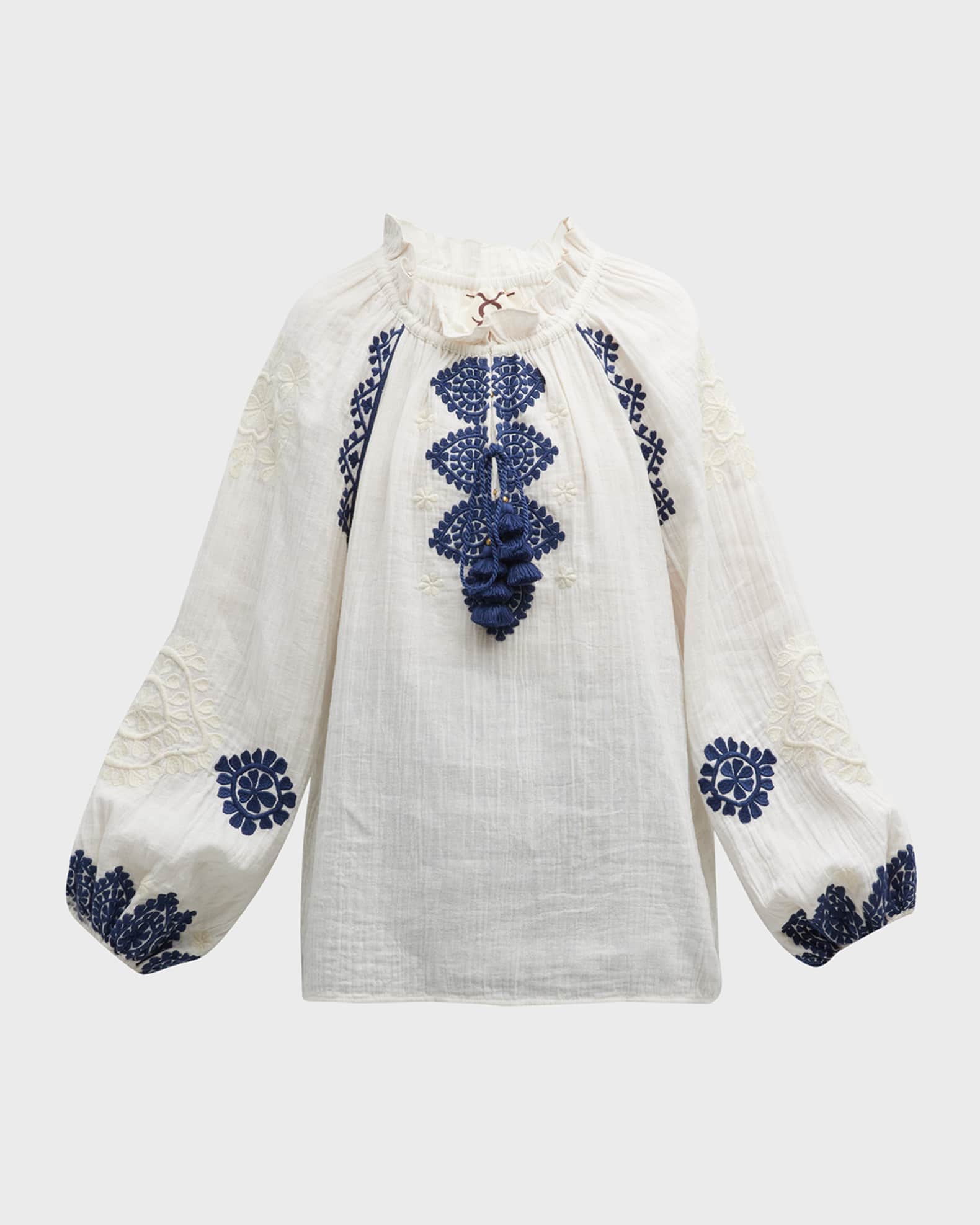 Figue Magnolia Embroidered Top | Neiman Marcus