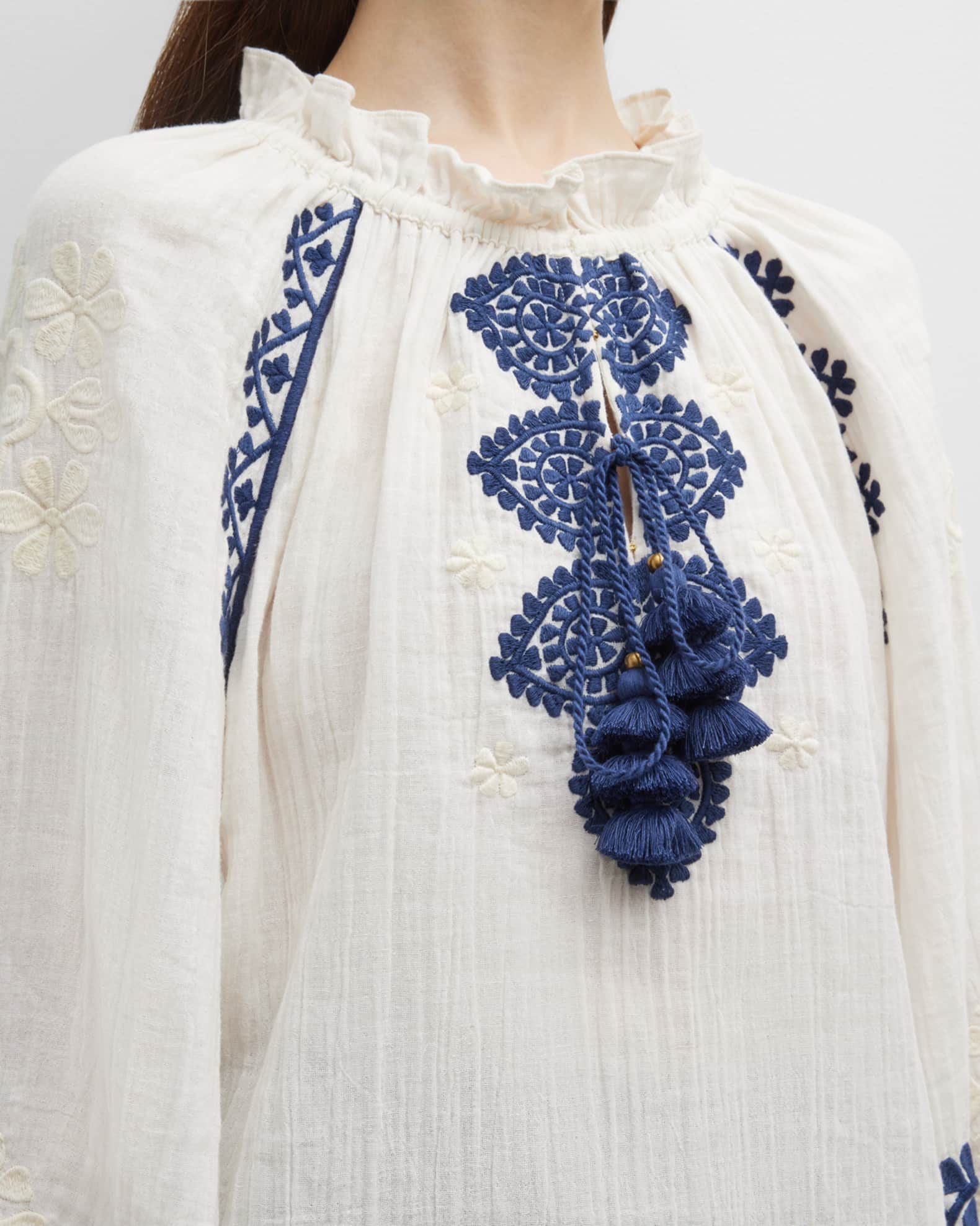 Figue Magnolia Embroidered Top | Neiman Marcus