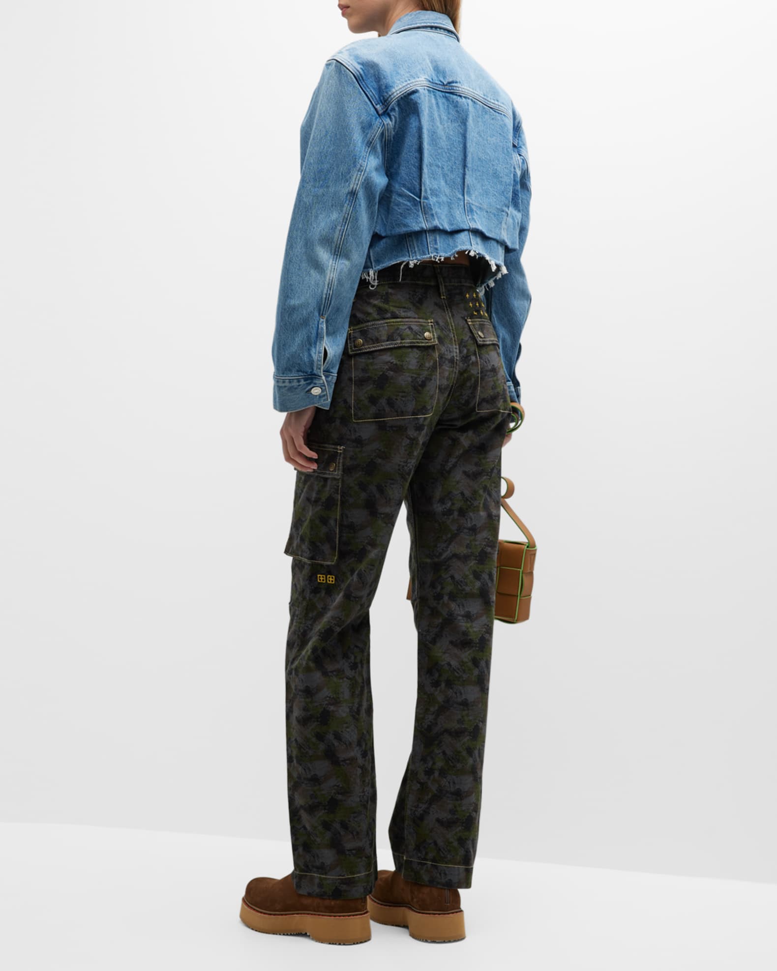 Ksubi Squad Straight-Leg Camouflage Cargo Pants | Neiman Marcus