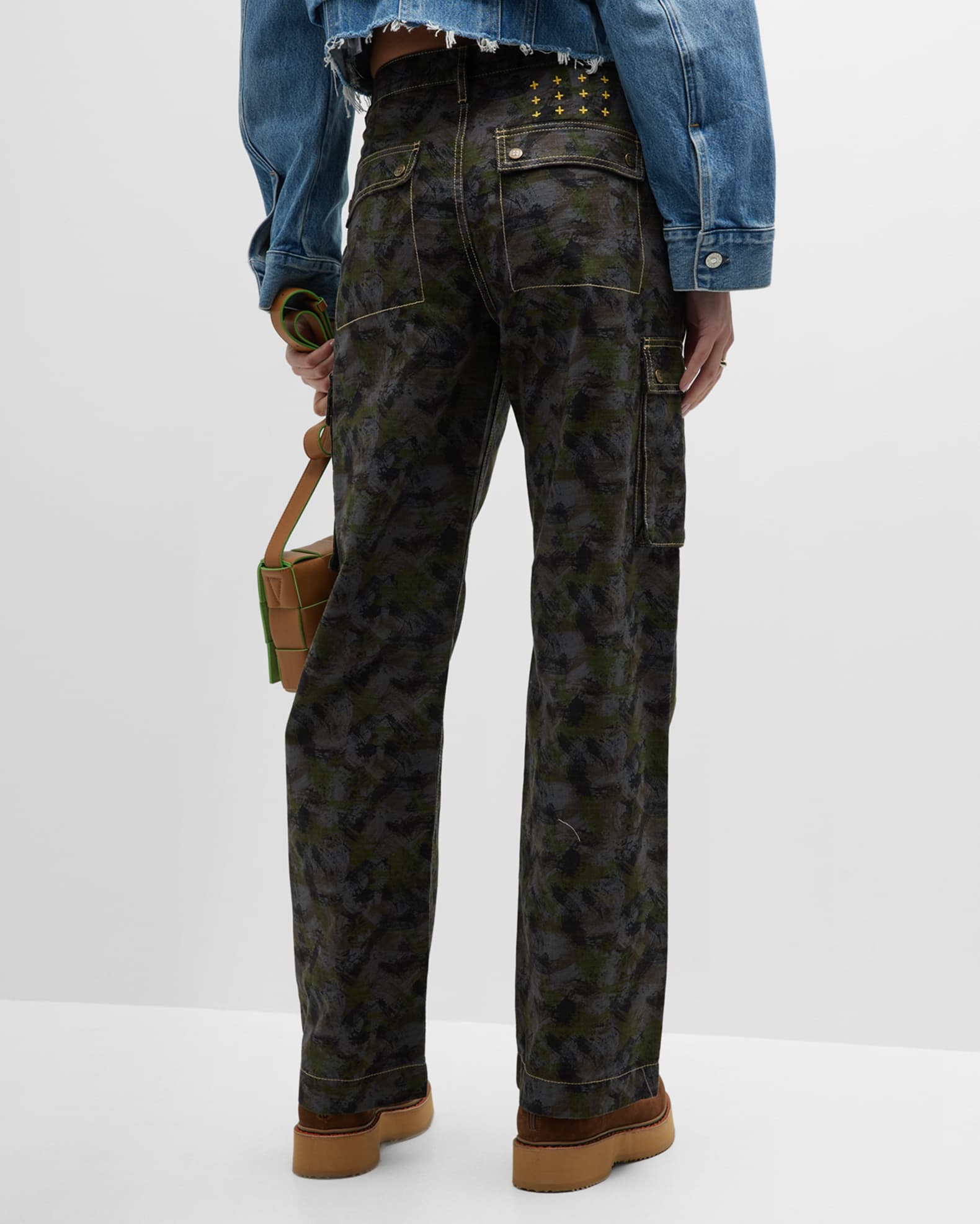 Ksubi Squad Straight-Leg Camouflage Cargo Pants | Neiman Marcus