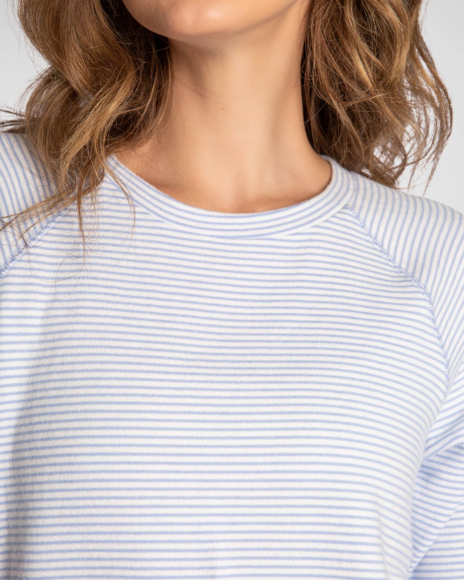 PJ Salvage Striped Raglan-Sleeve Tee | Neiman Marcus